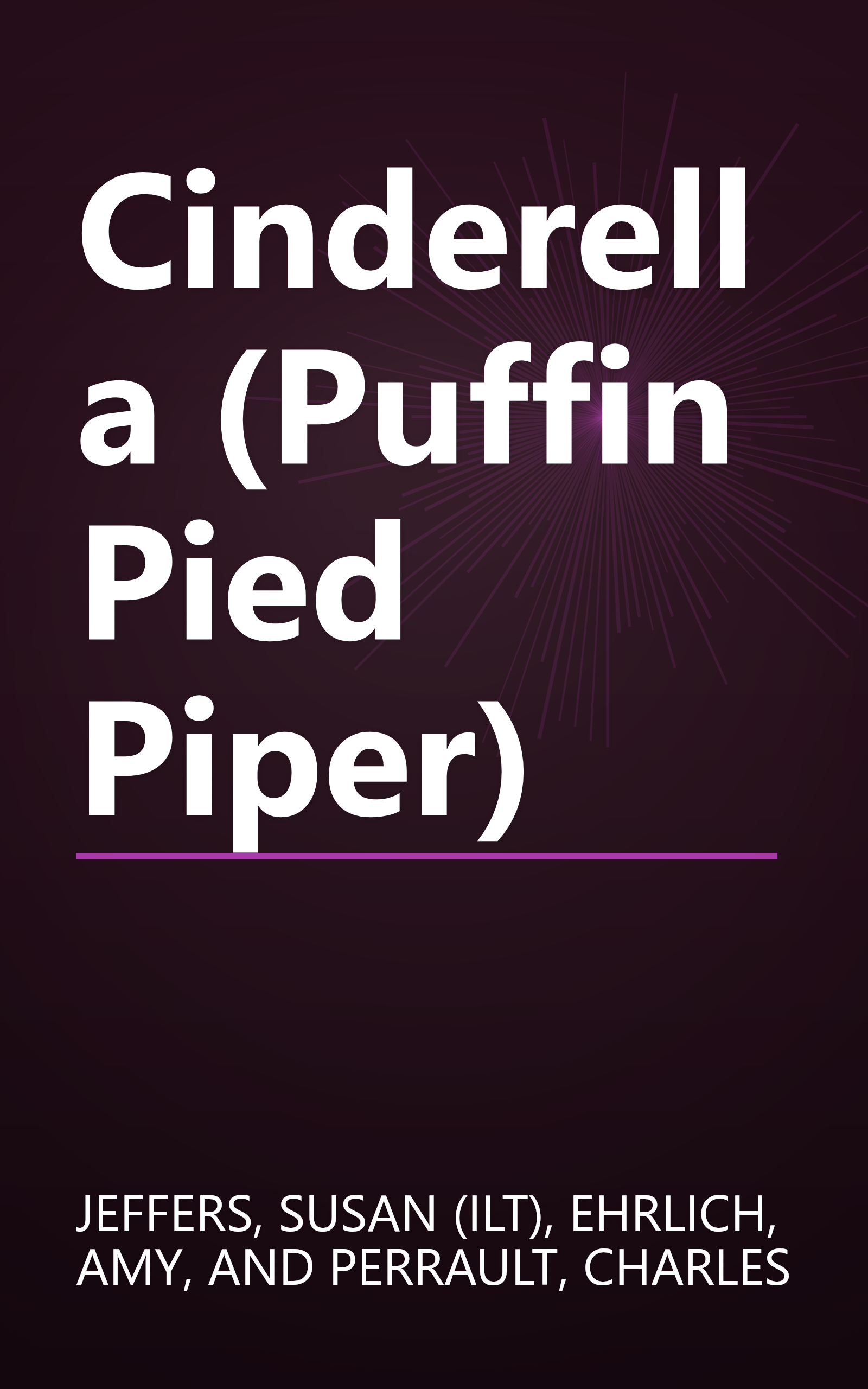 Cinderella (Puffin Pied Piper) book cover