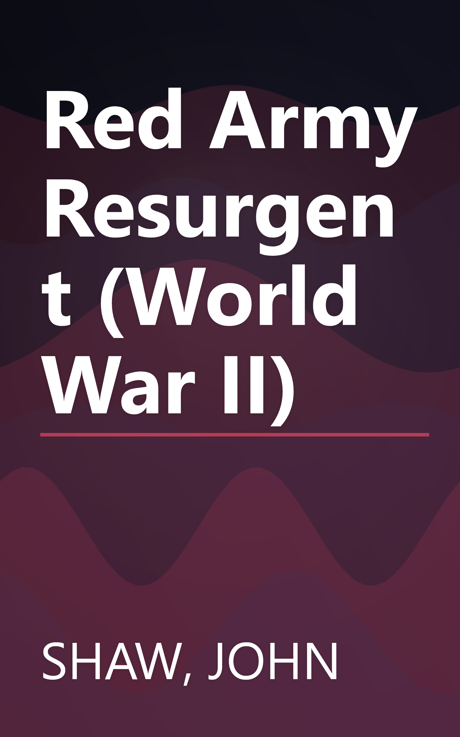 Red Army Resurgent (World War II) book cover