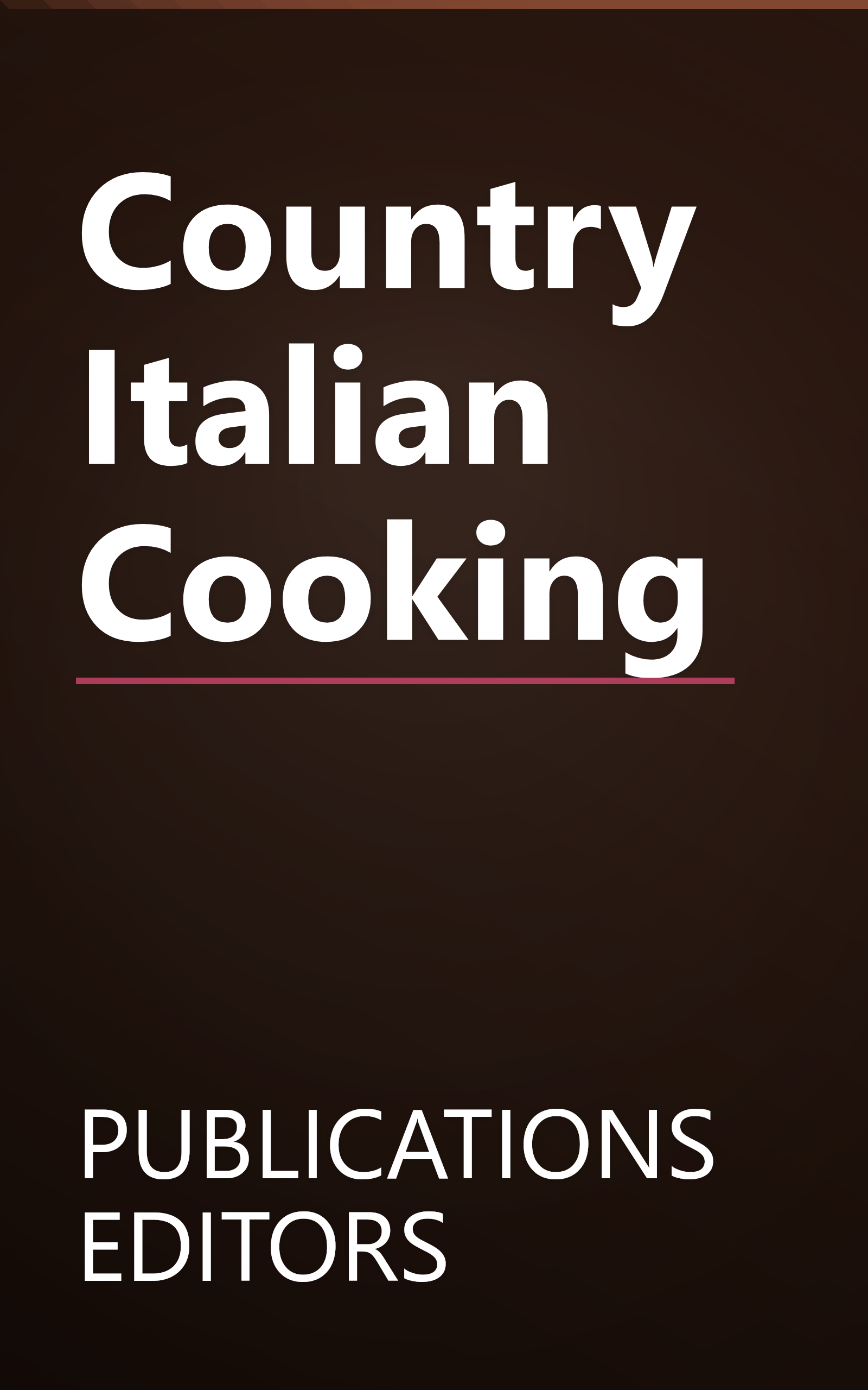 Country Italian Cooking book cover
