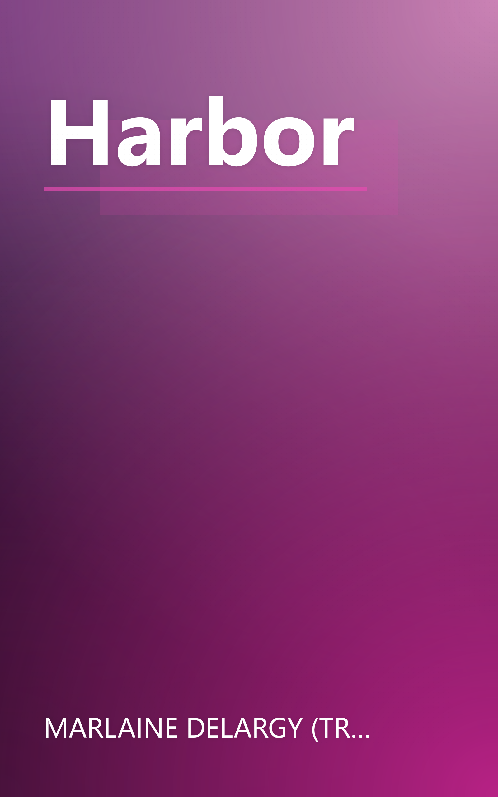 Harbor book cover