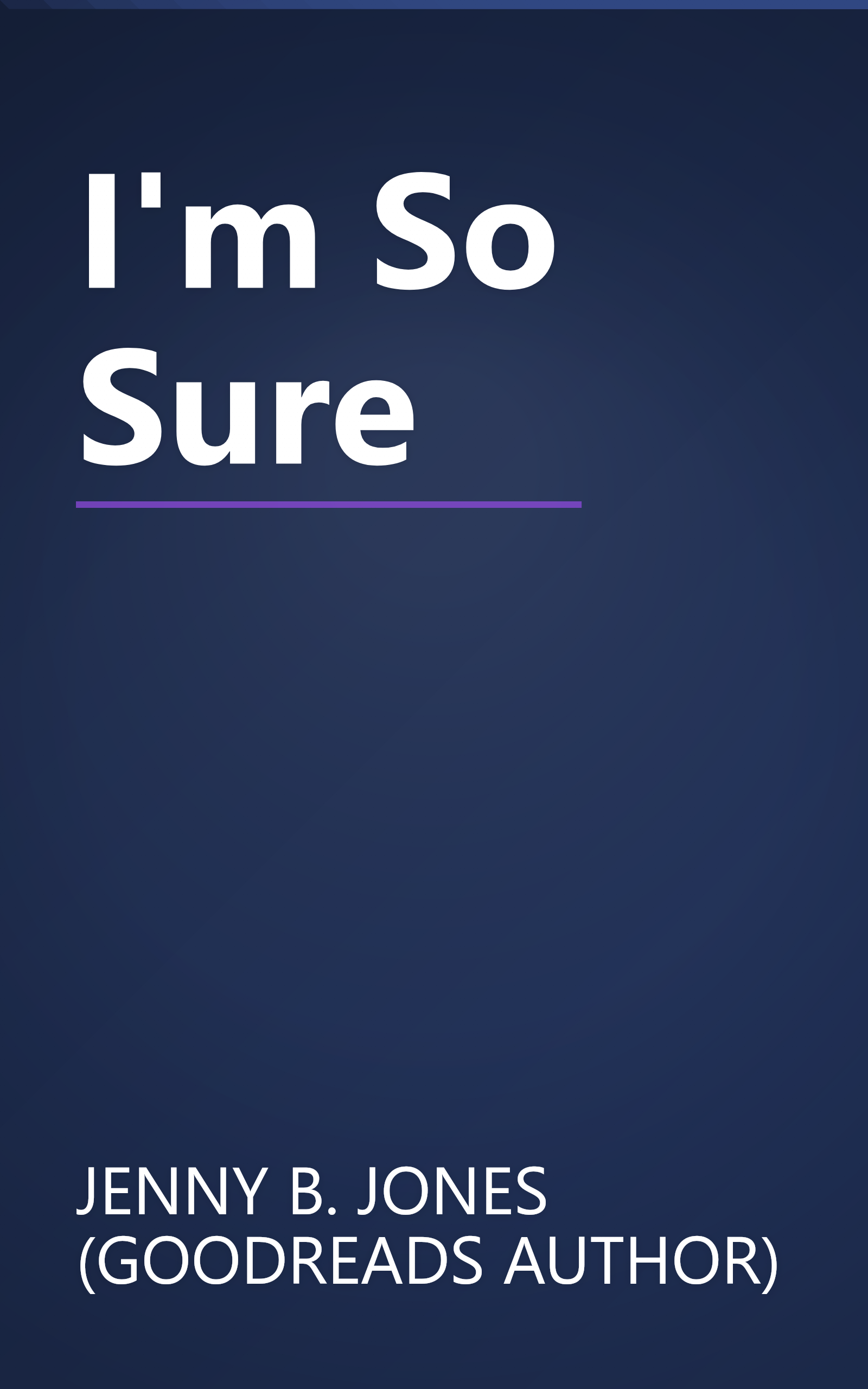 I'm So Sure book cover