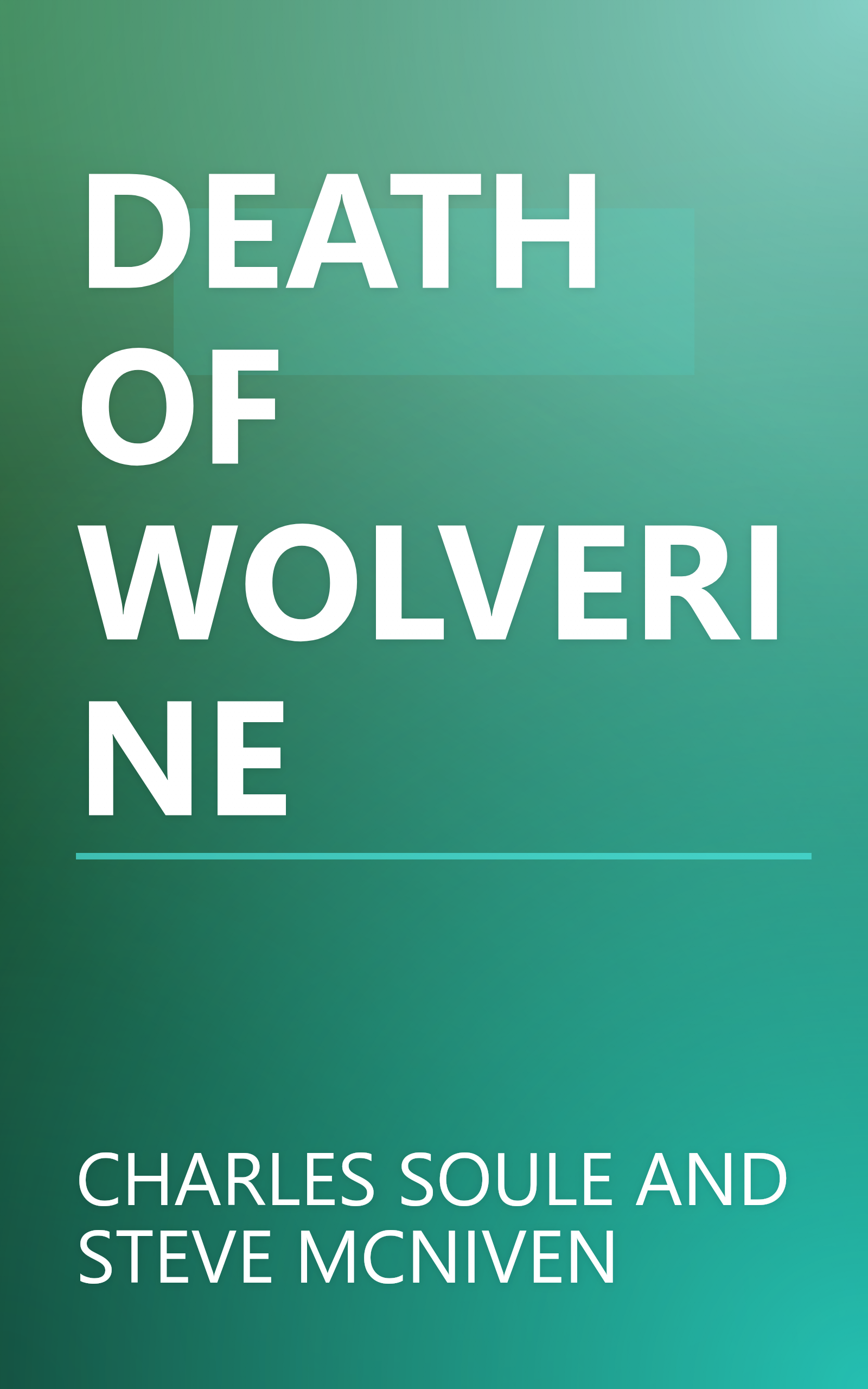 DEATH OF WOLVERINE book cover
