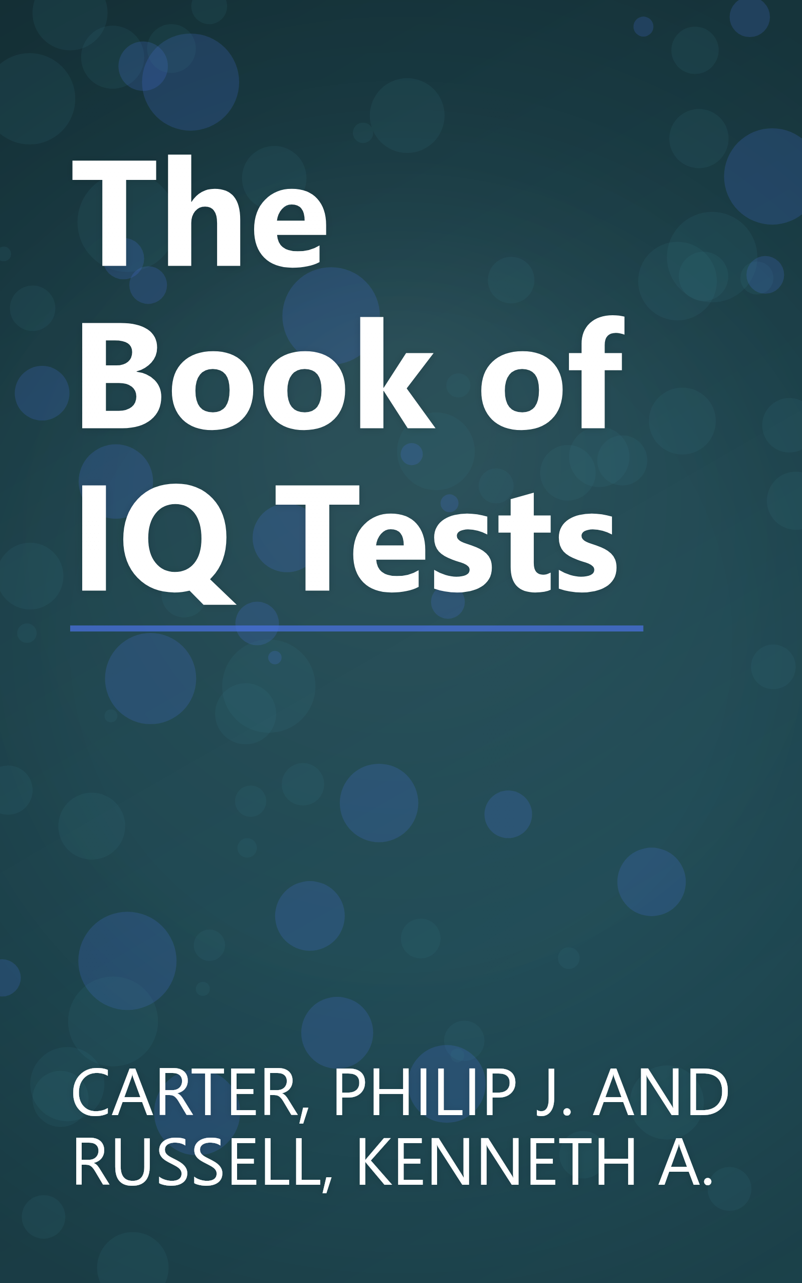 The Book of IQ Tests book cover