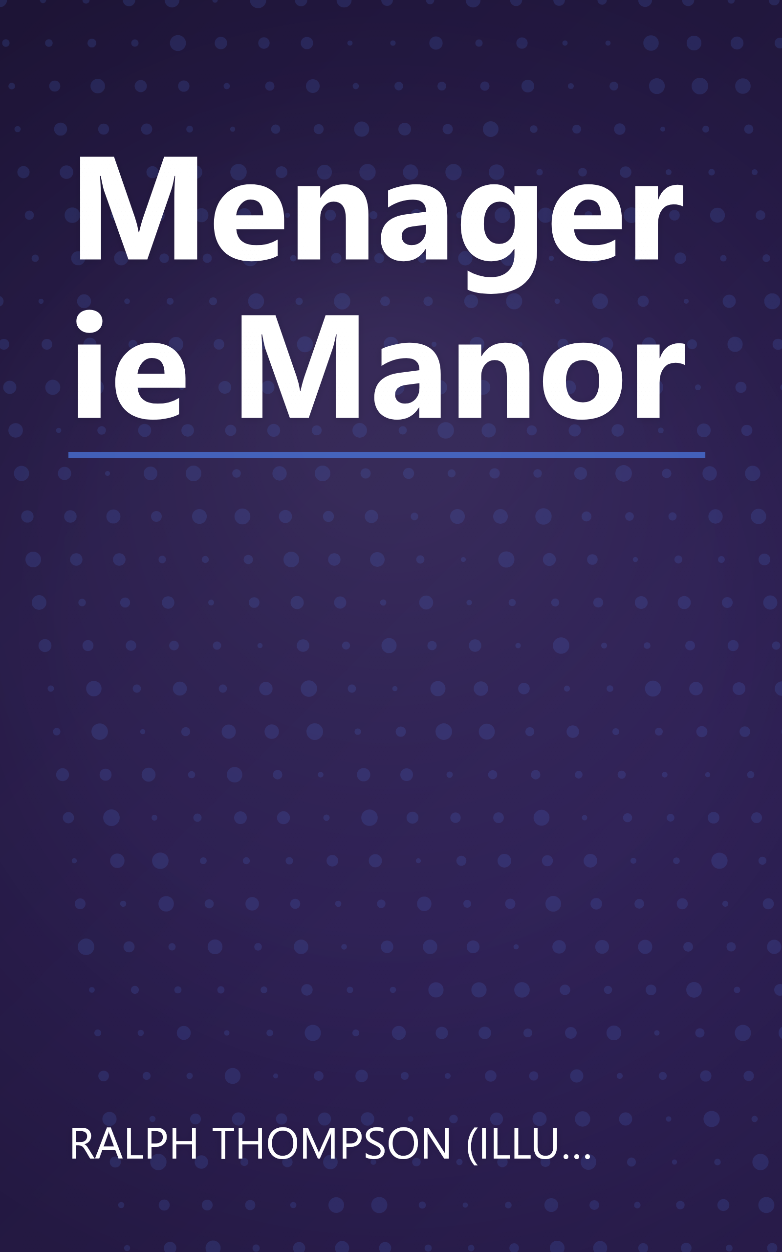 Menagerie Manor book cover