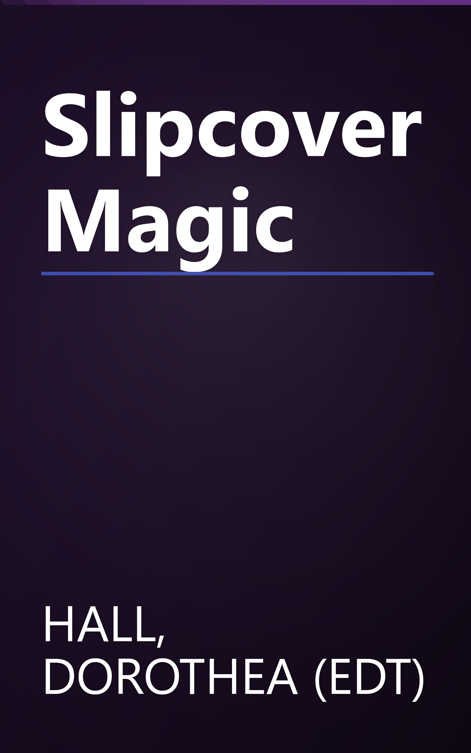 Slipcover Magic book cover