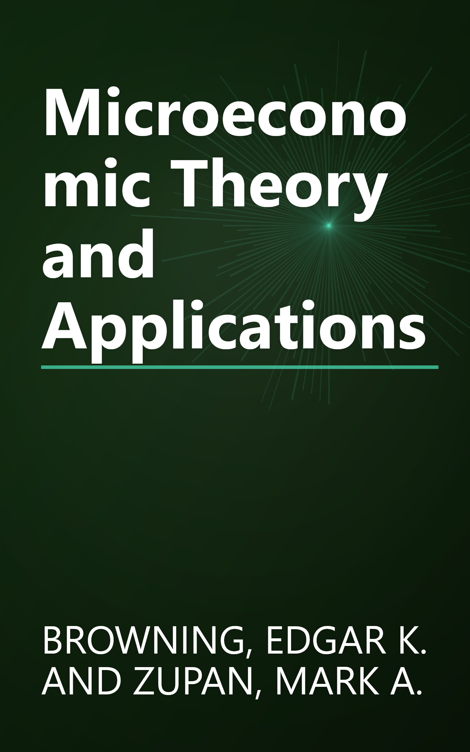 Microeconomic Theory and Applications book cover