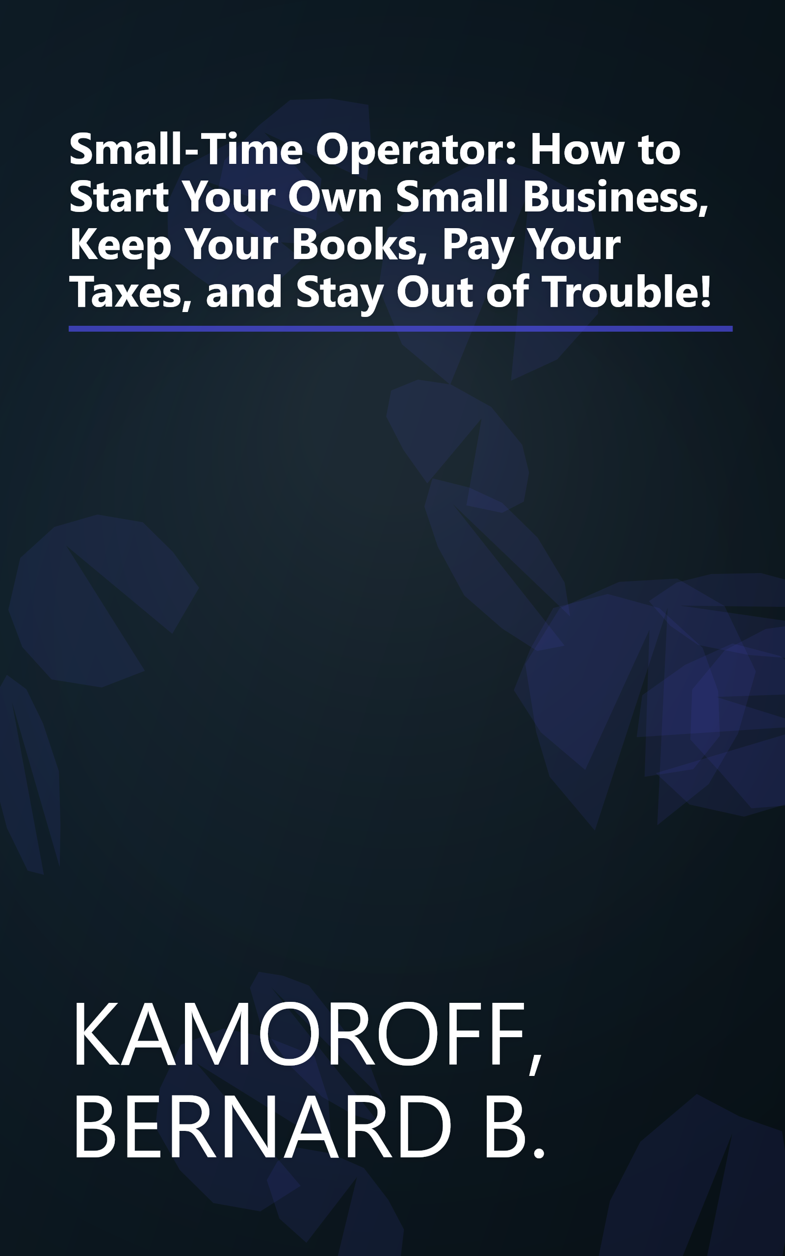 Small-Time Operator: How to Start Your Own Small Business, Keep Your Books, Pay Your Taxes, and Stay Out of Trouble! book cover
