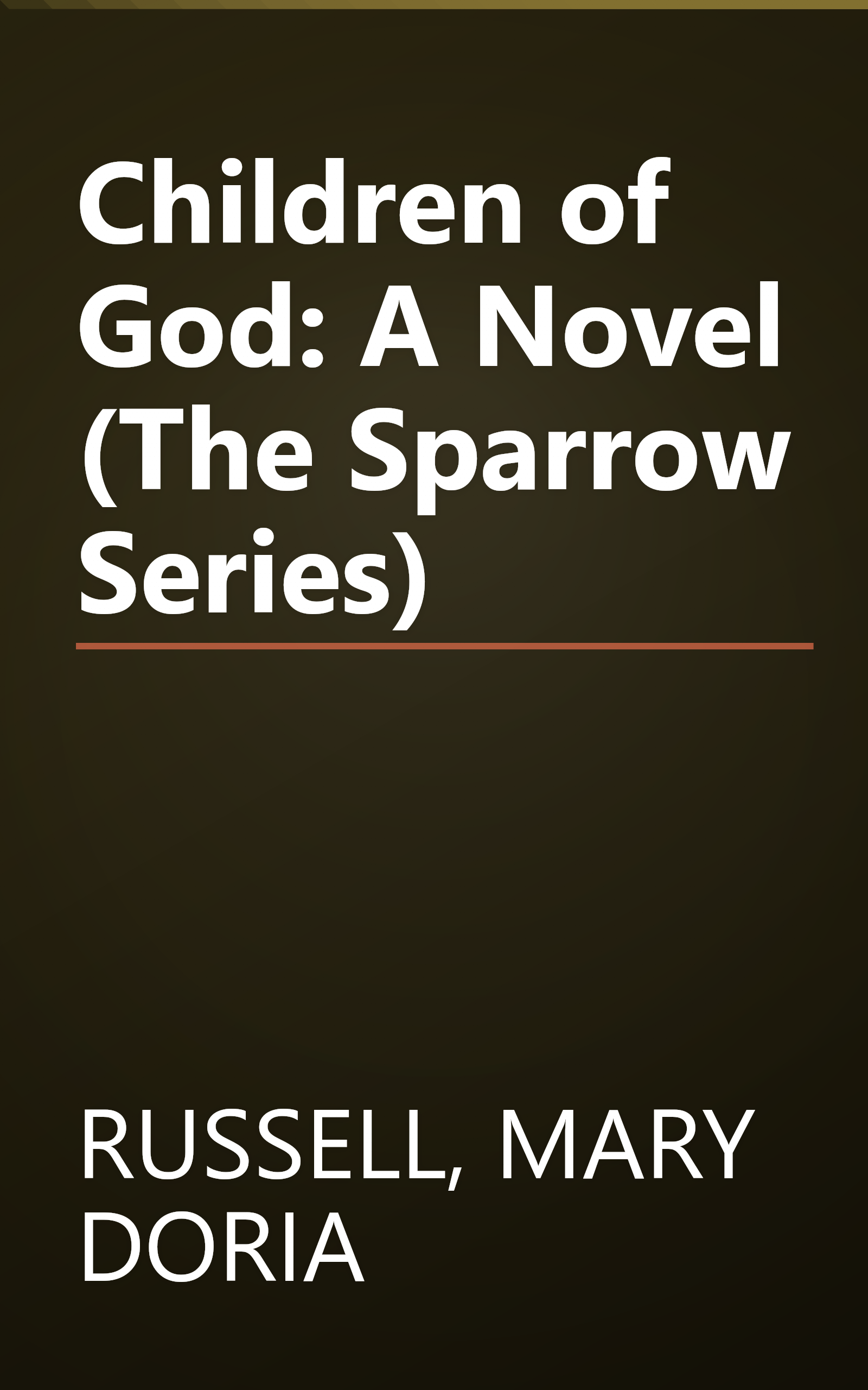 Children of God: A Novel (The Sparrow Series) book cover