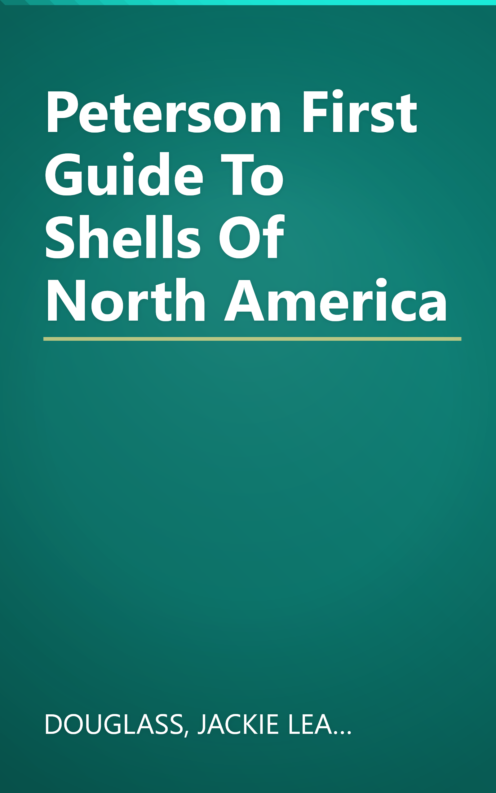 Peterson First Guide To Shells Of North America book cover