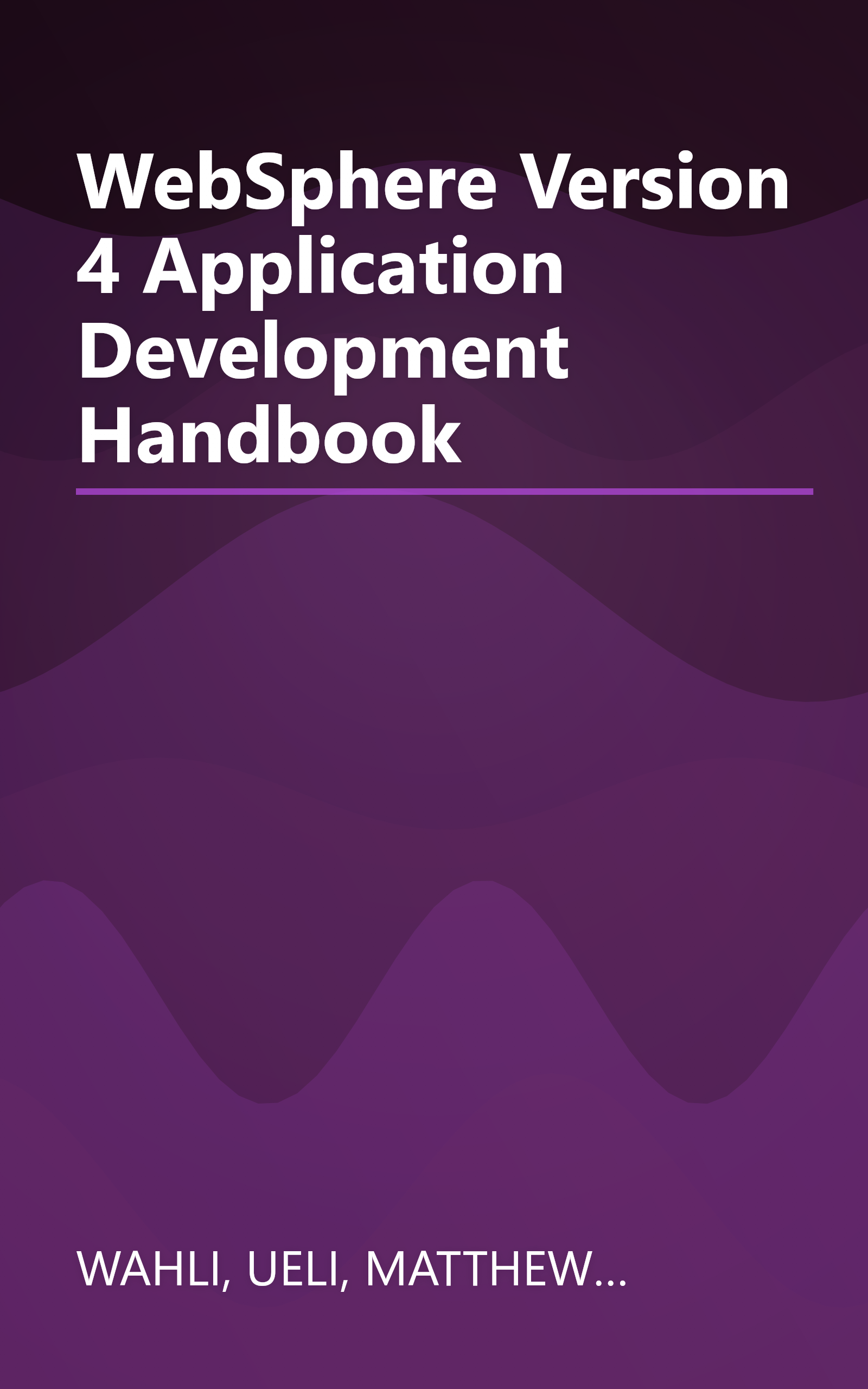 WebSphere Version 4 Application Development Handbook book cover
