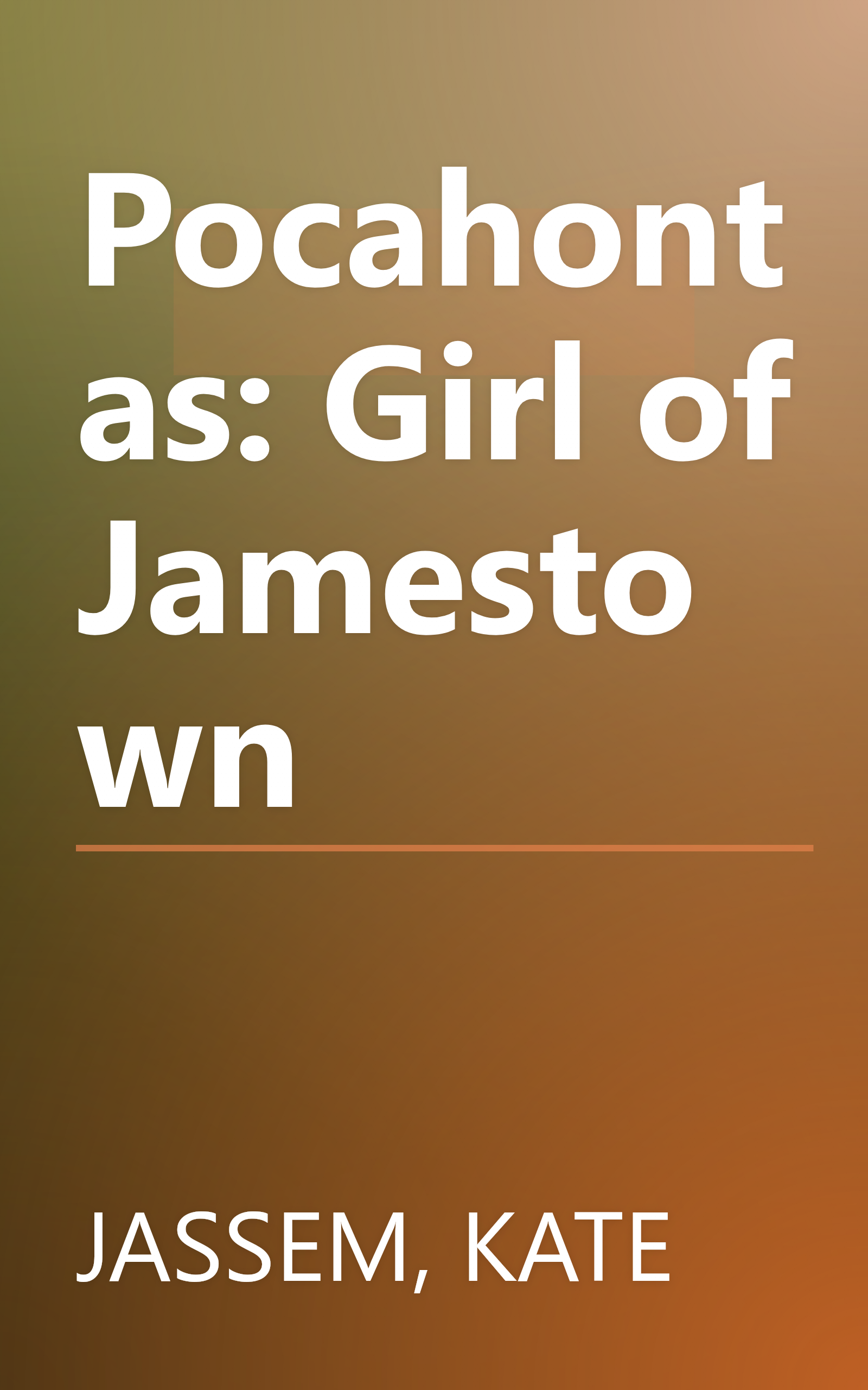 Pocahontas: Girl of Jamestown book cover