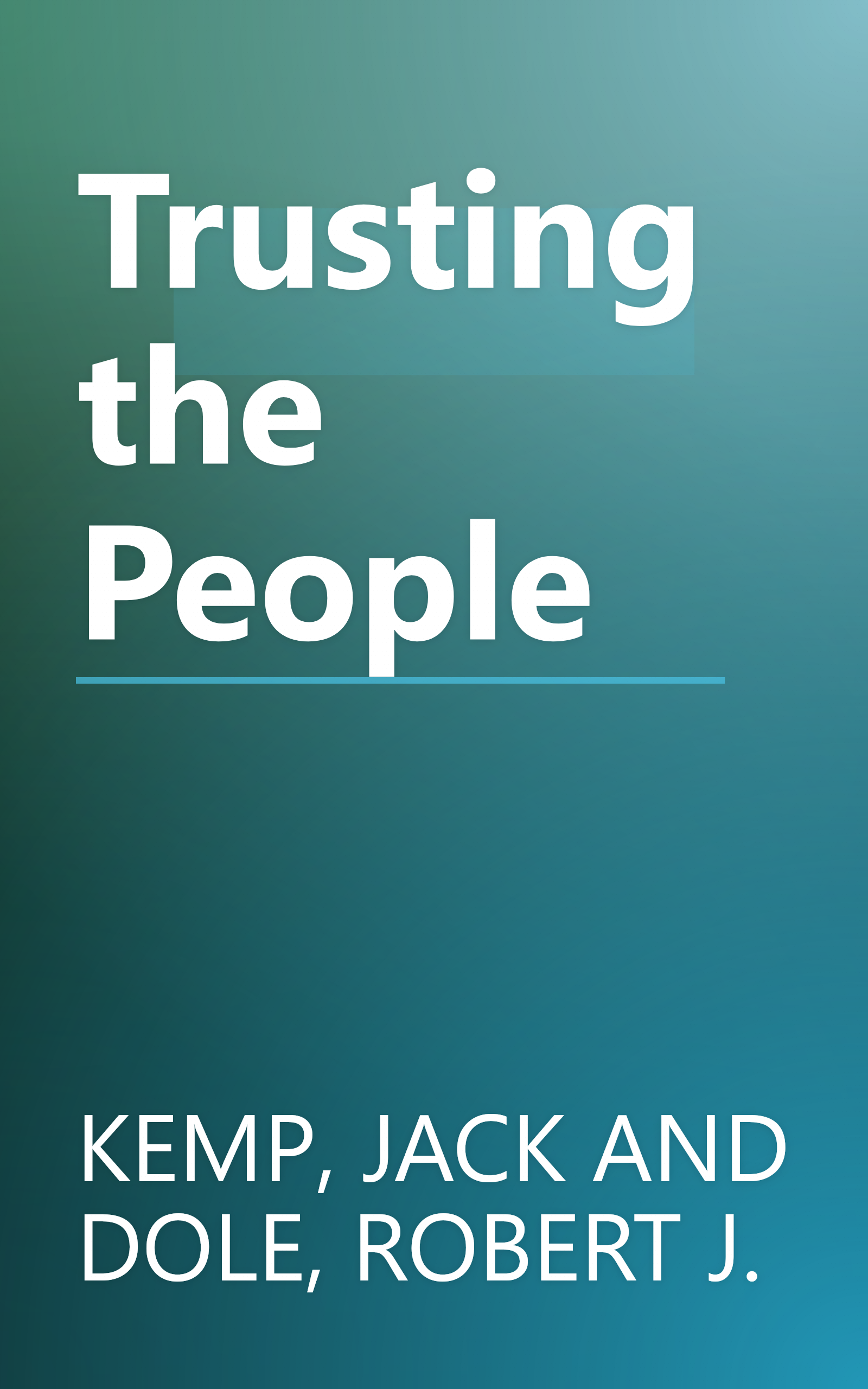 Trusting the People book cover