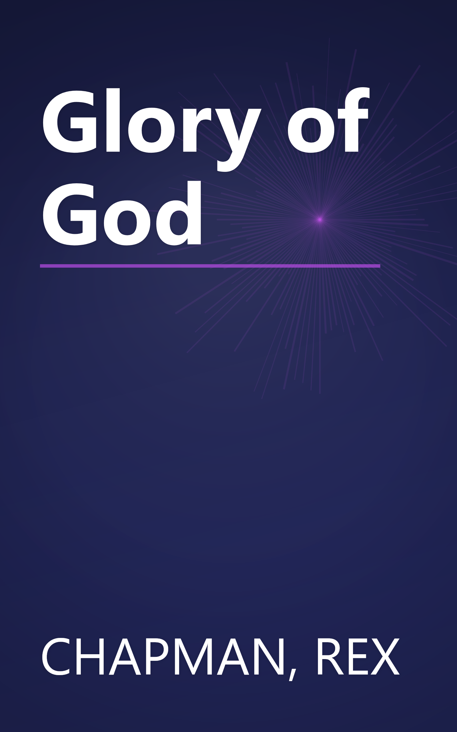 Glory of God book cover