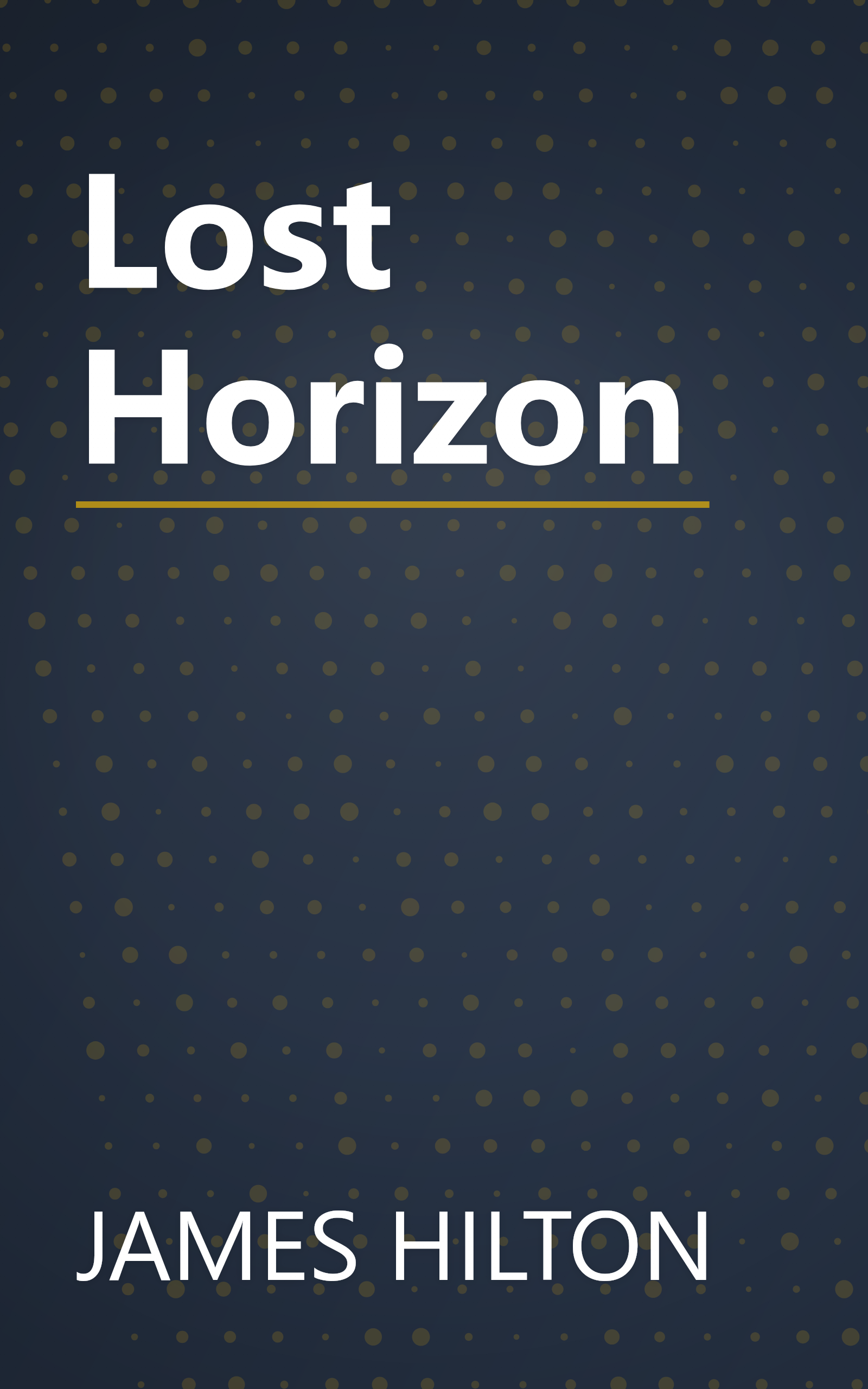 Lost Horizon book cover