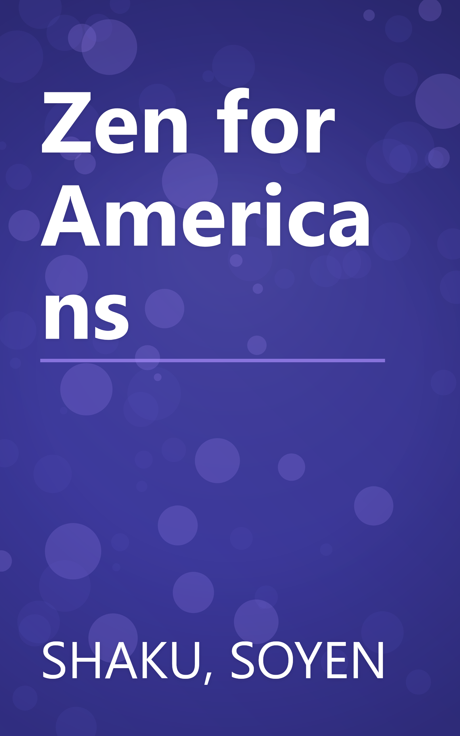 Zen for Americans book cover
