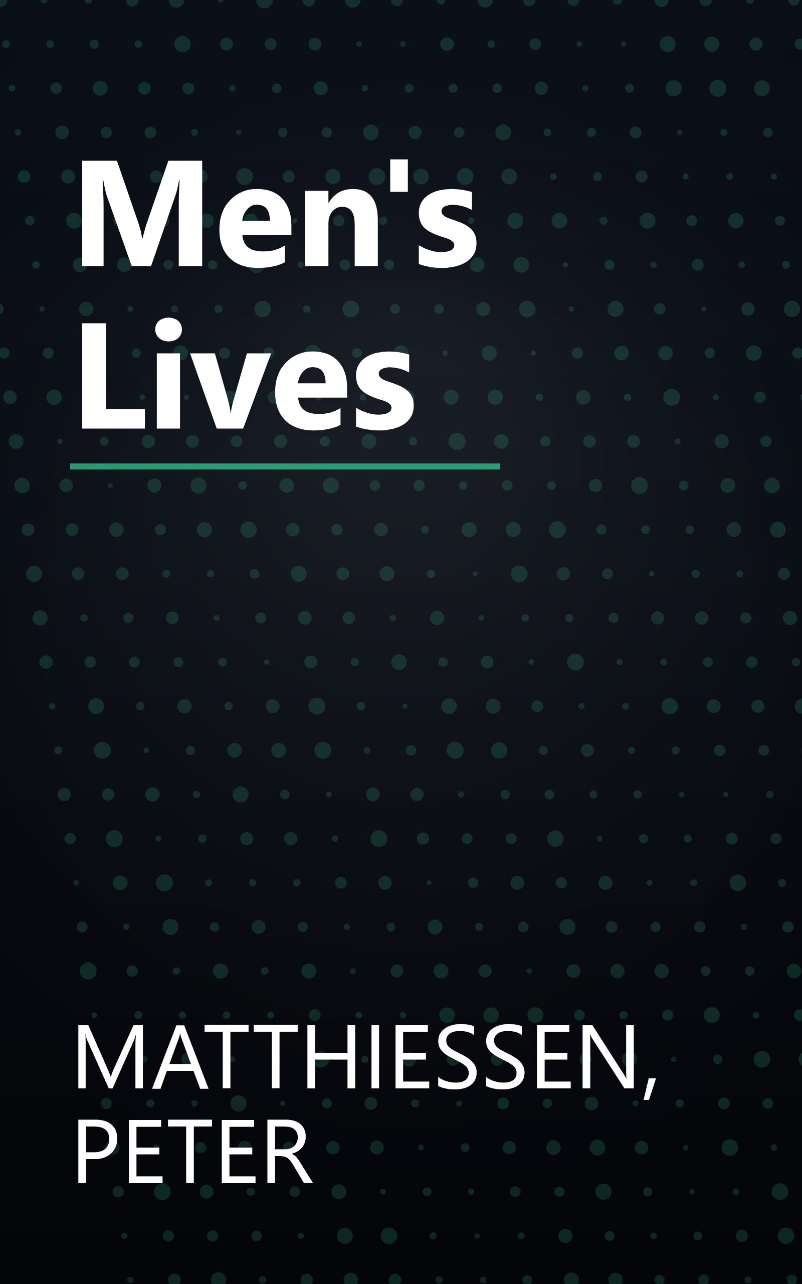 Men's Lives book cover