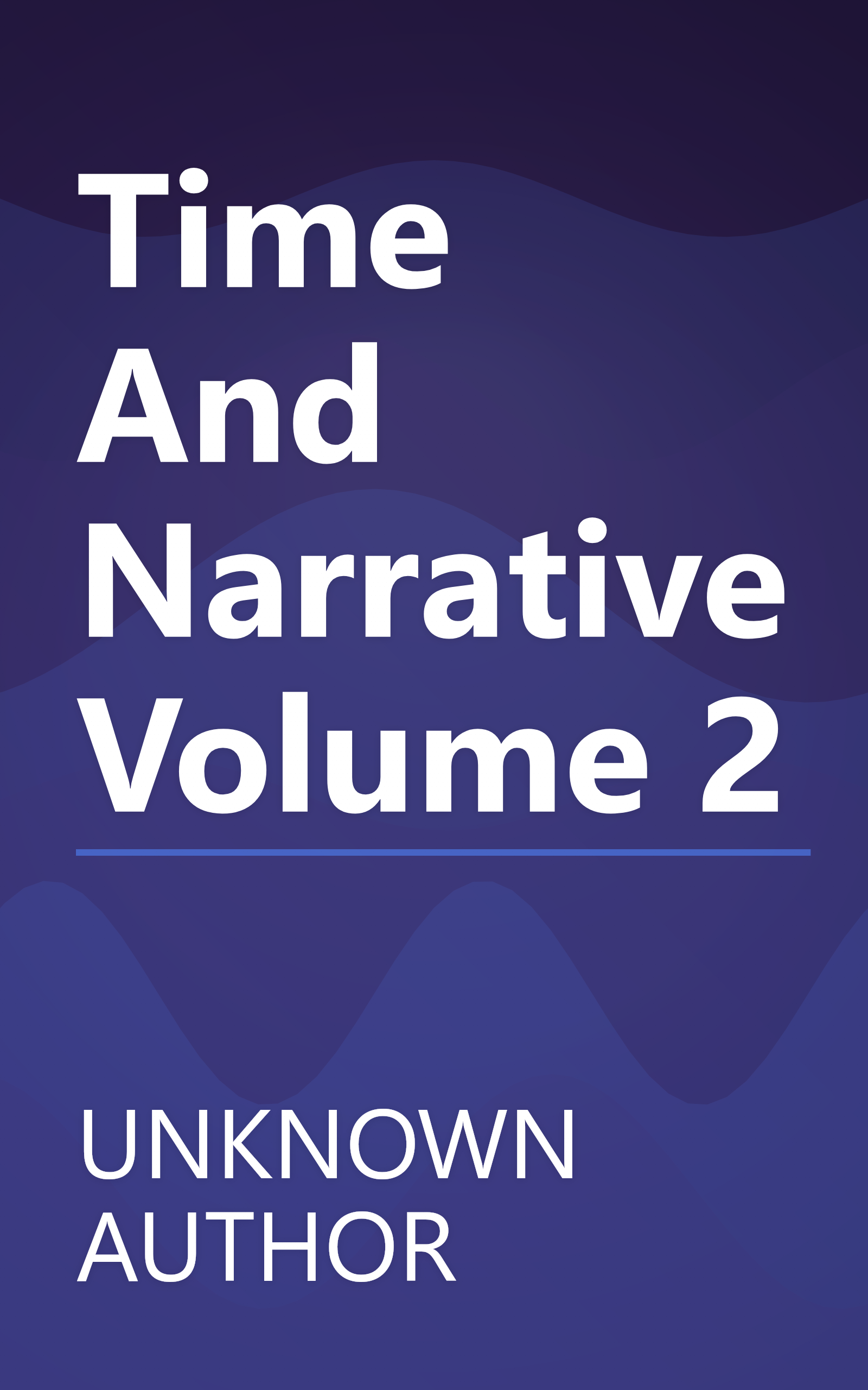 Time And Narrative Volume 2 book cover