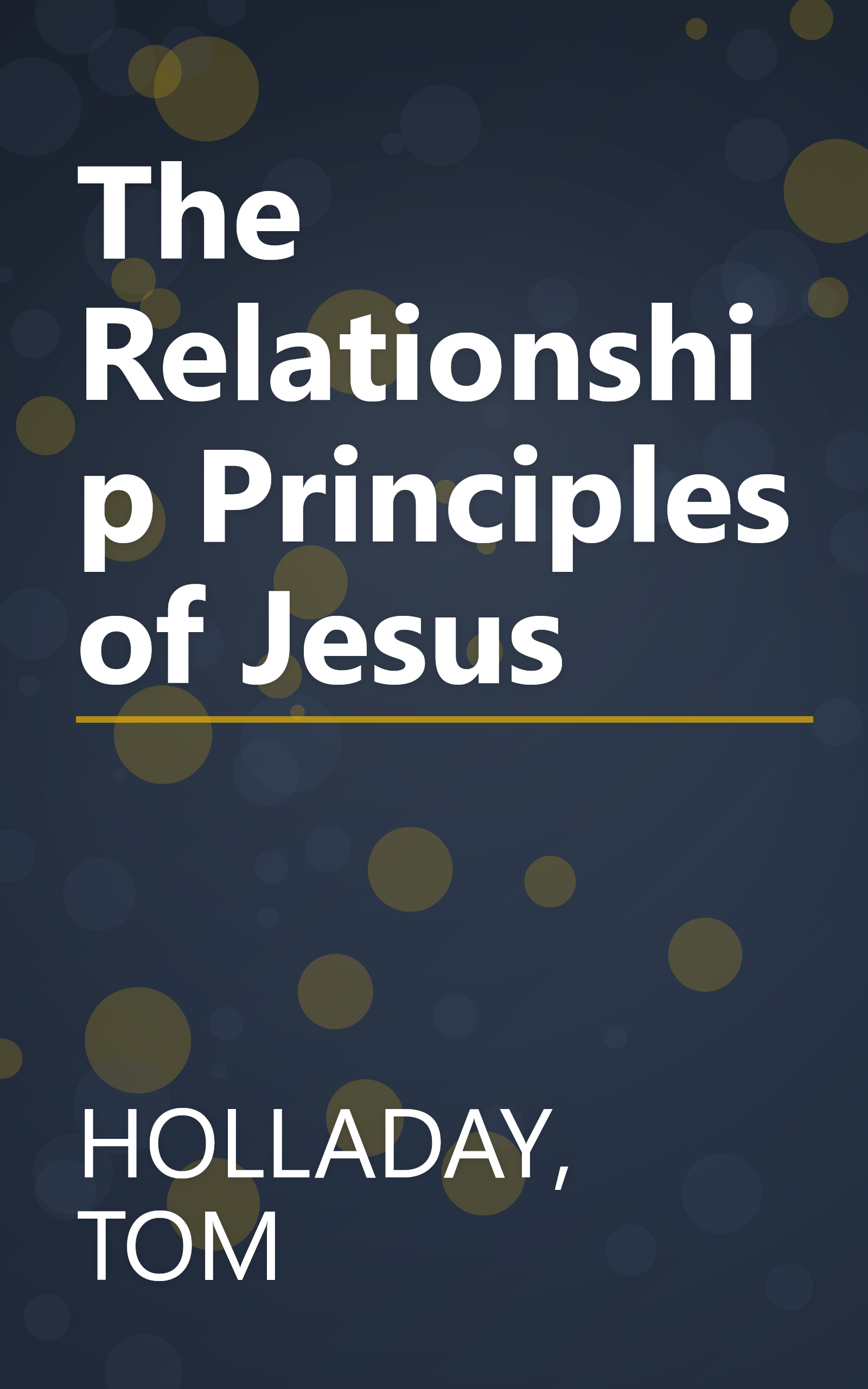 The Relationship Principles of Jesus book cover