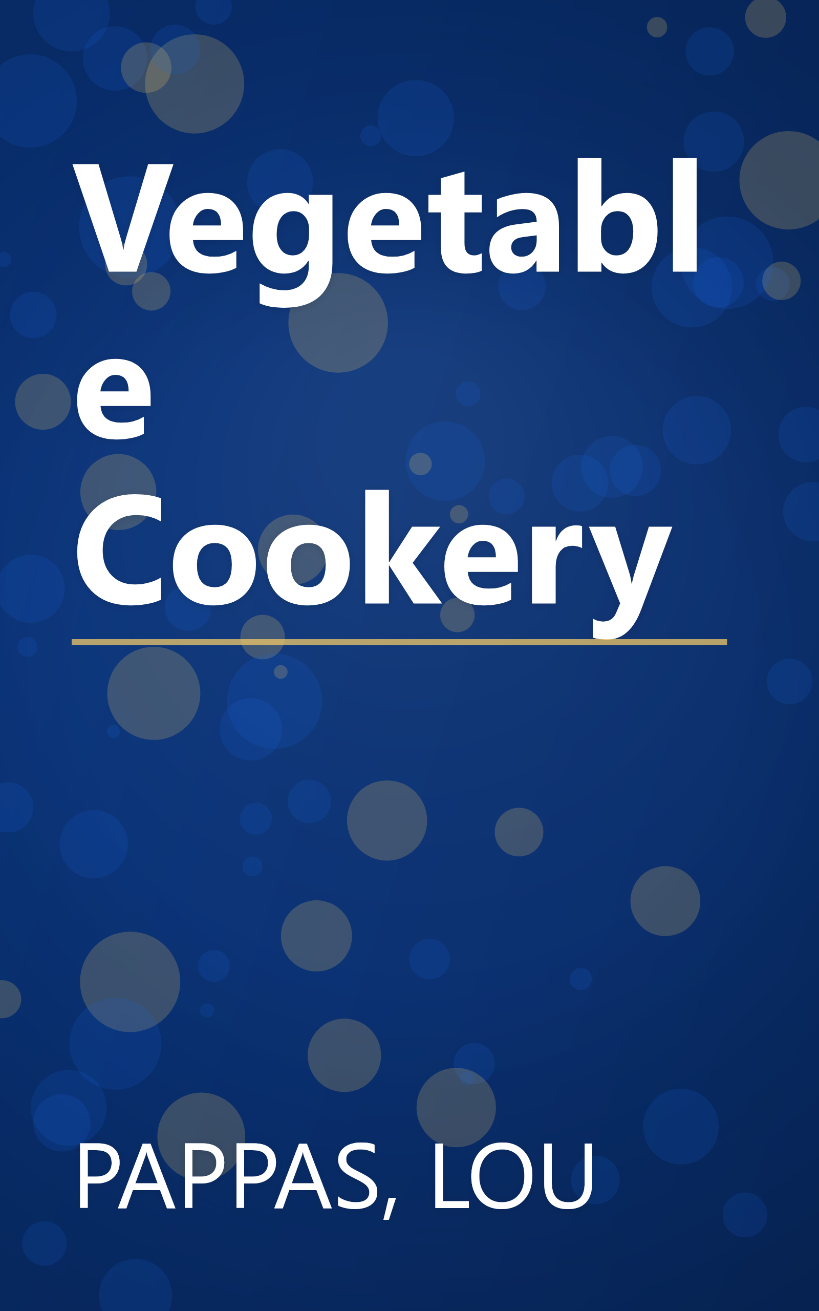 Vegetable Cookery book cover