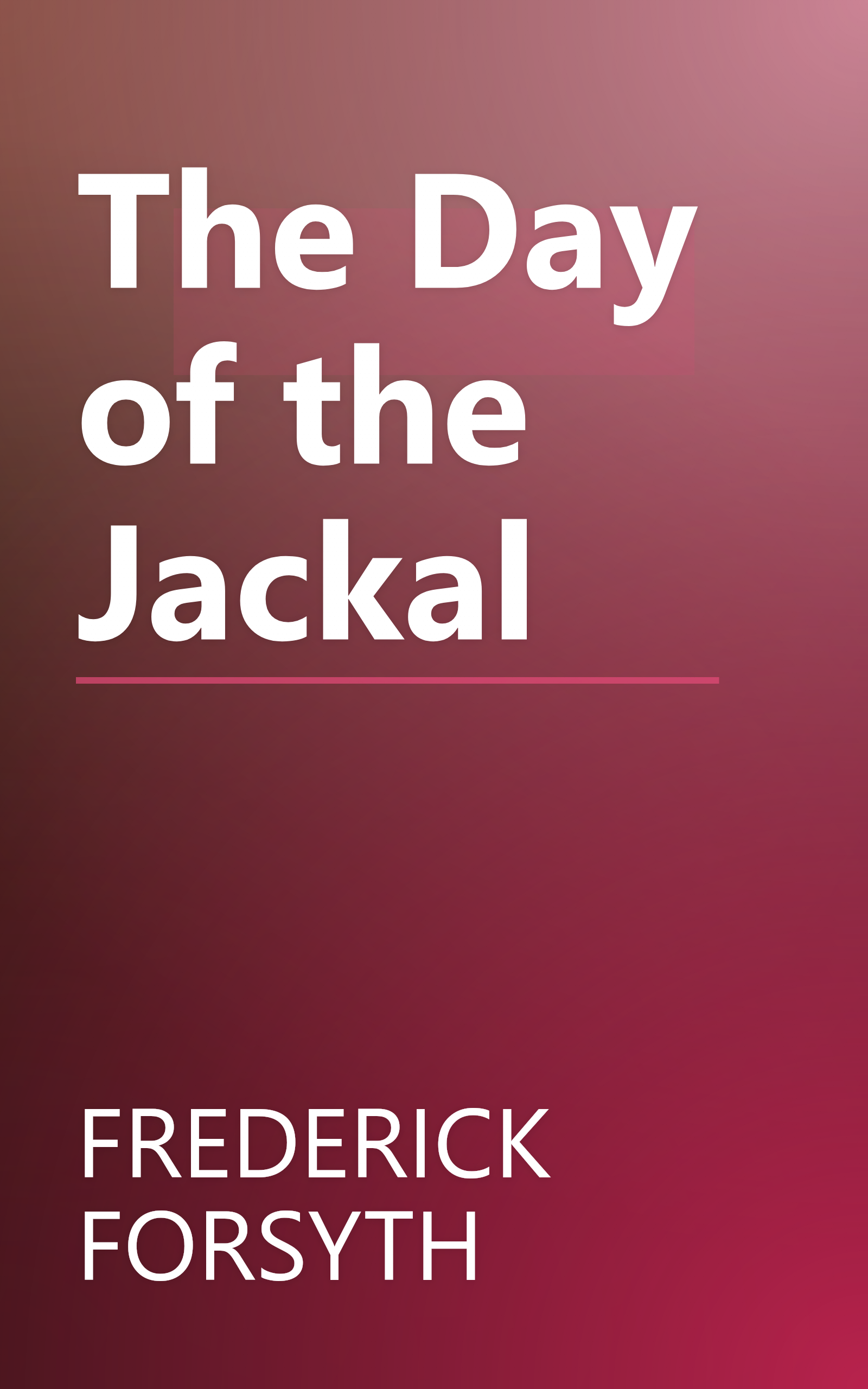 The Day of the Jackal book cover