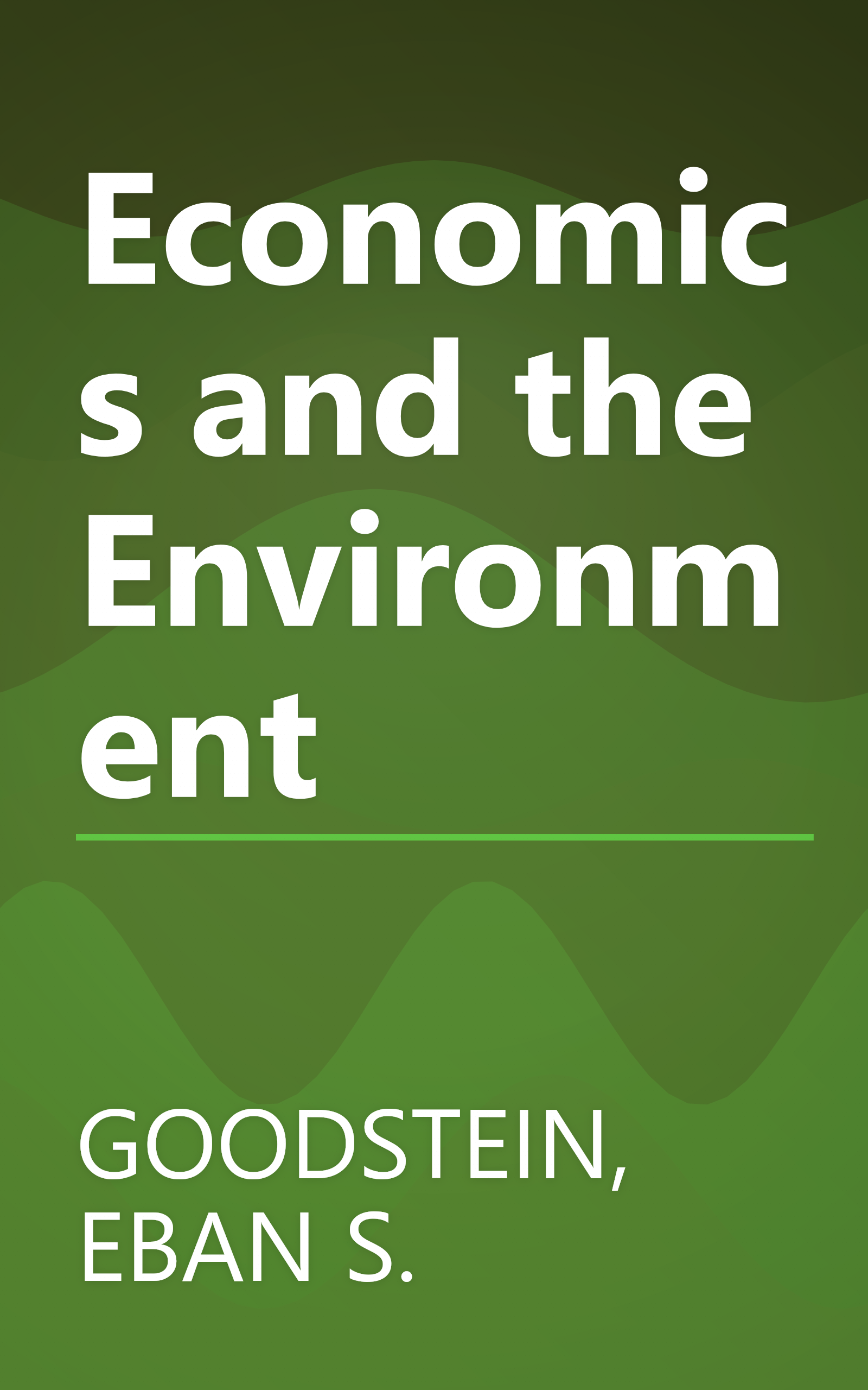 Economics and the Environment book cover