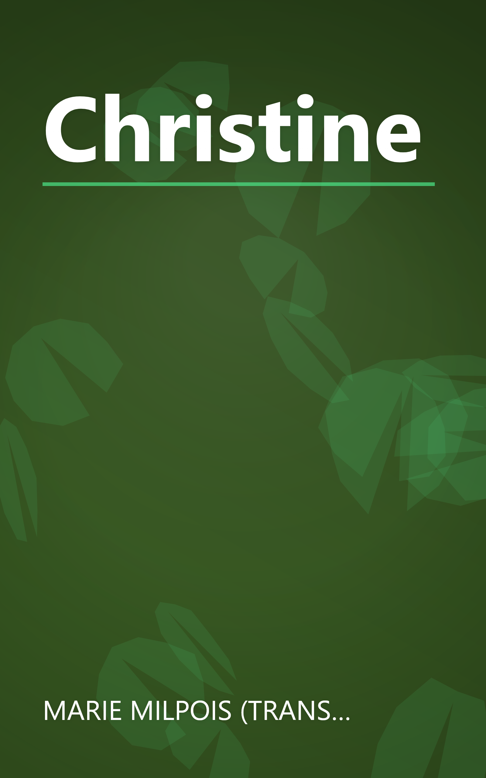 Christine book cover