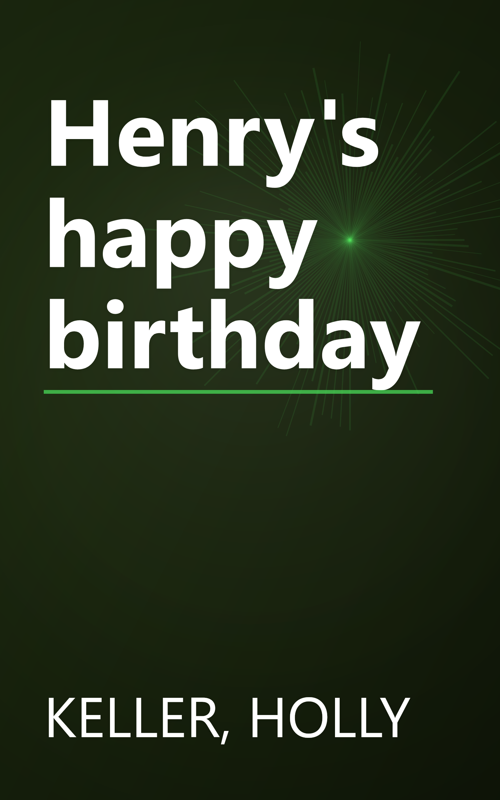 Henry's happy birthday book cover