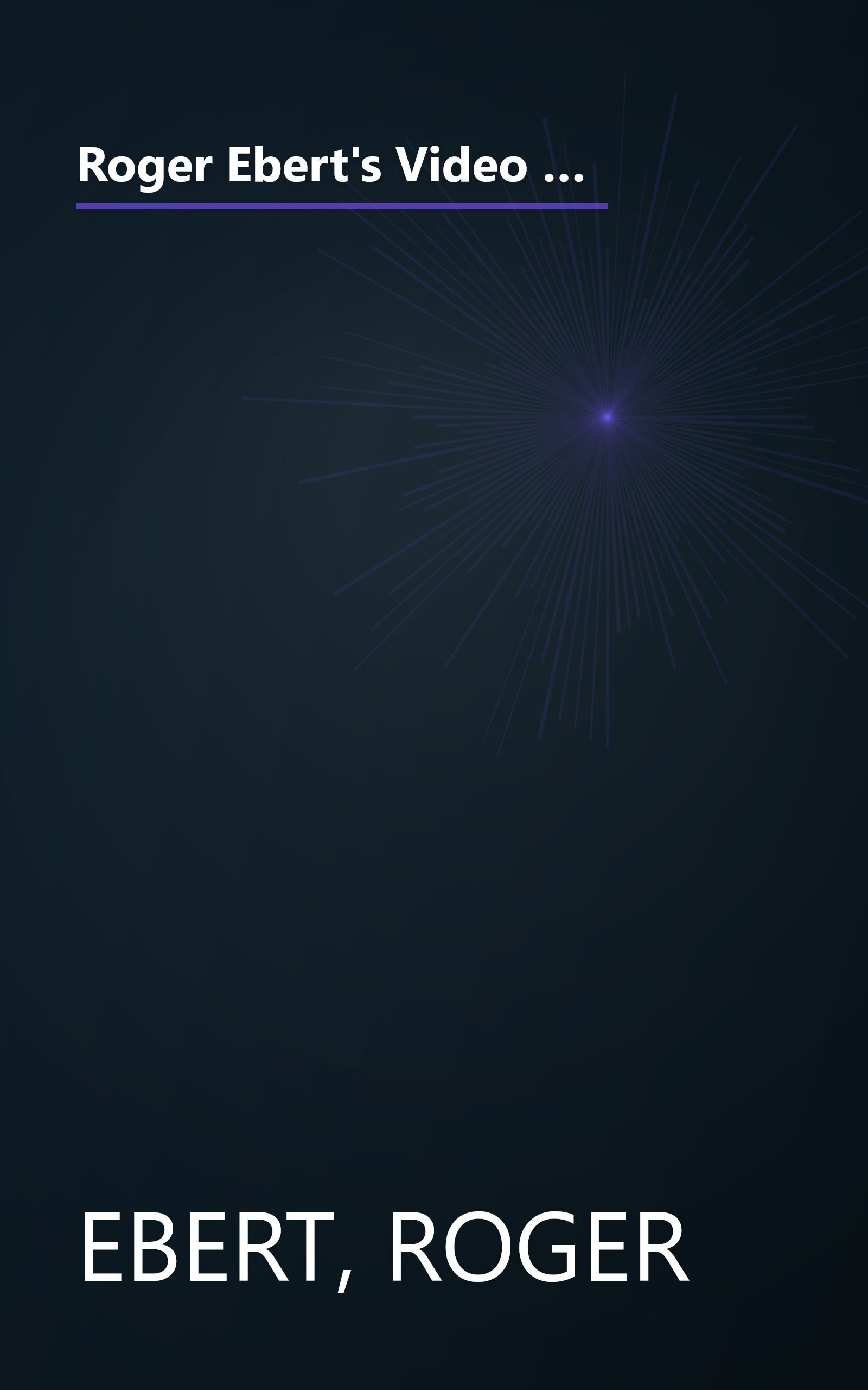 Roger Ebert's Video Companion 1996/Roger Ebert's Pocket Video Guide (Roger Ebert's Movie Yearbook) book cover