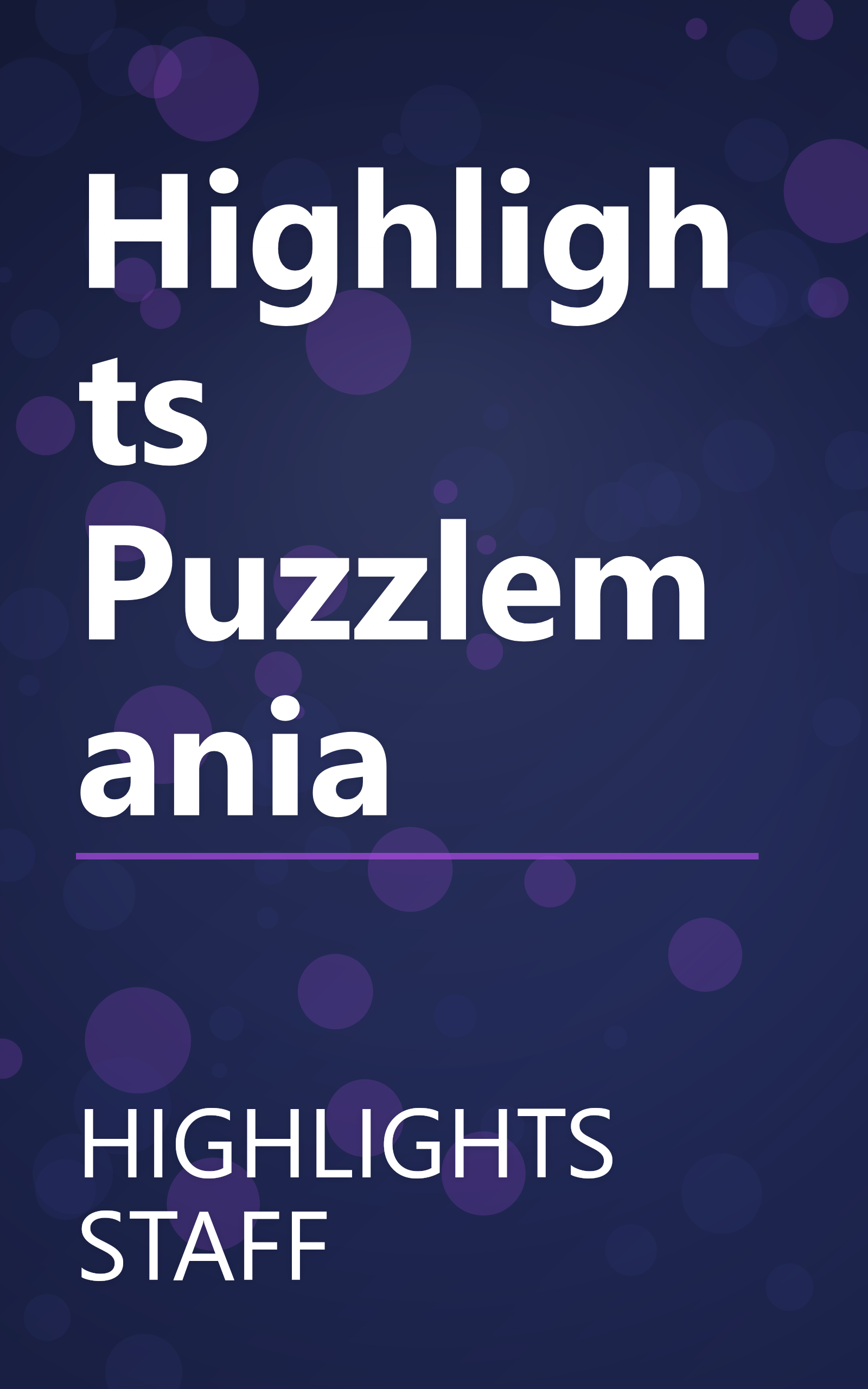 Highlights Puzzlemania book cover
