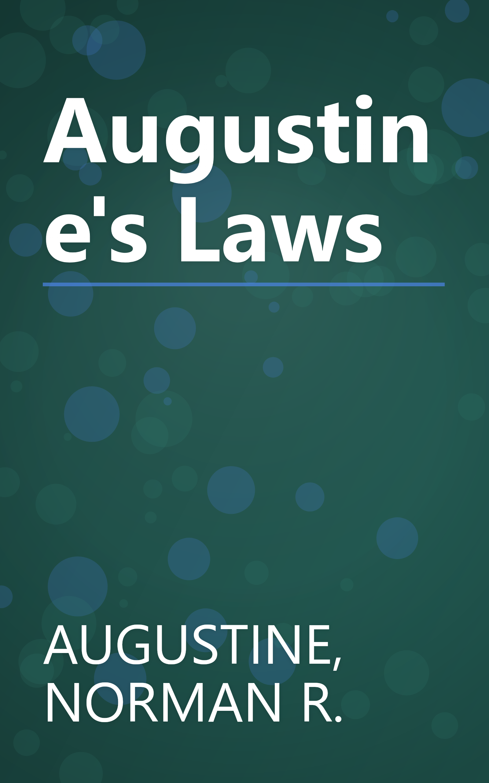 Augustine's Laws book cover