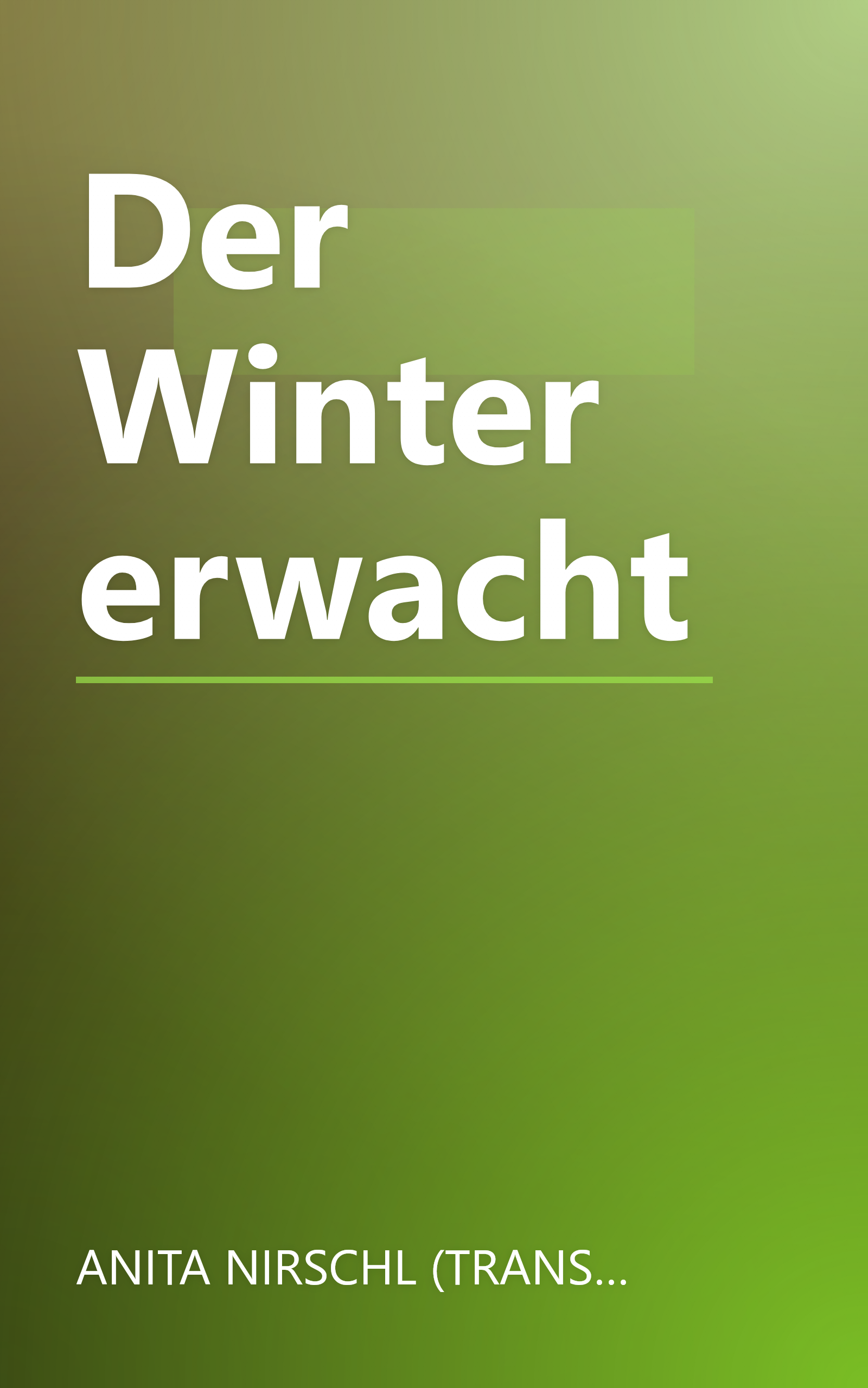 Der Winter erwacht book cover