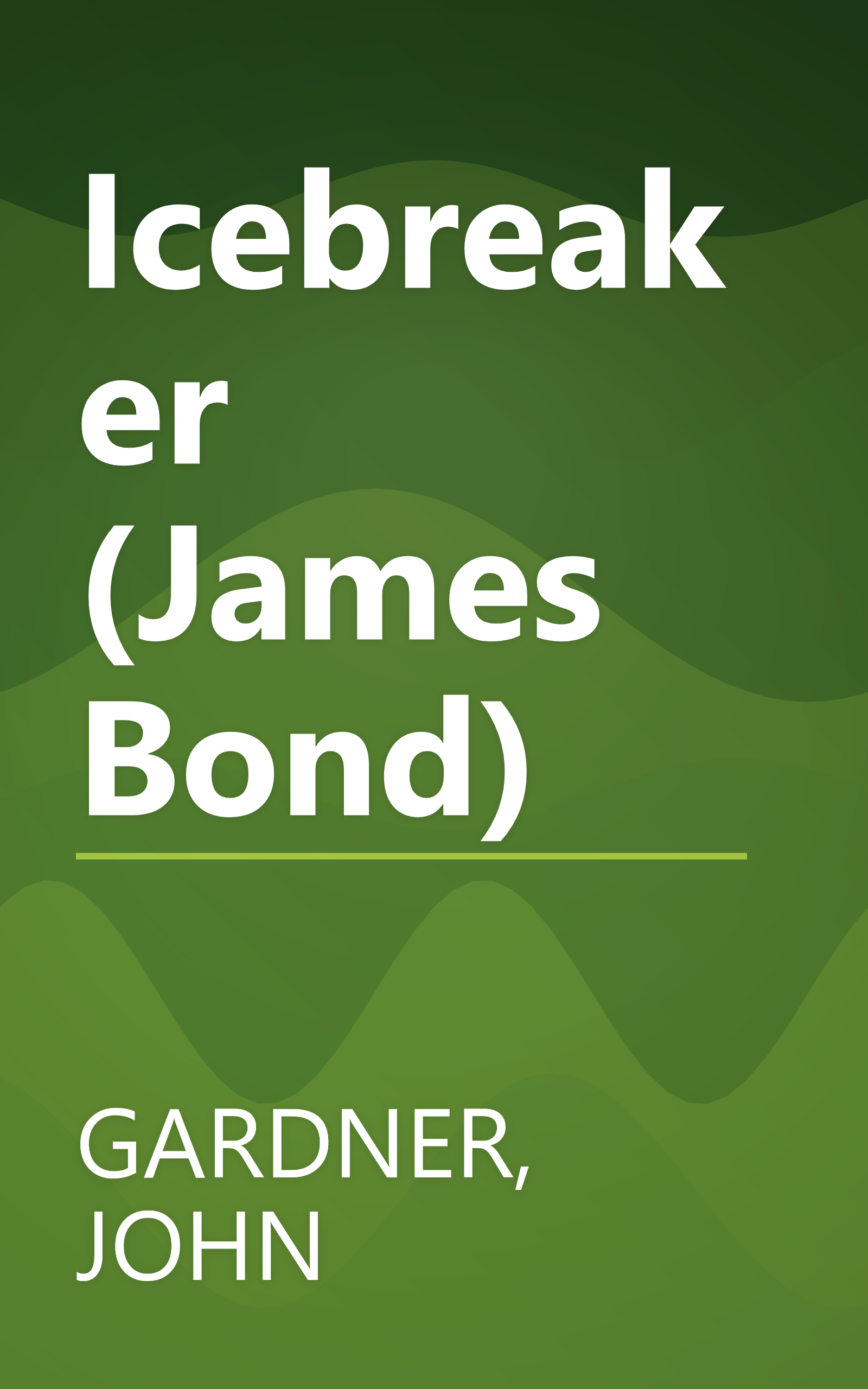 Icebreaker (James Bond) book cover