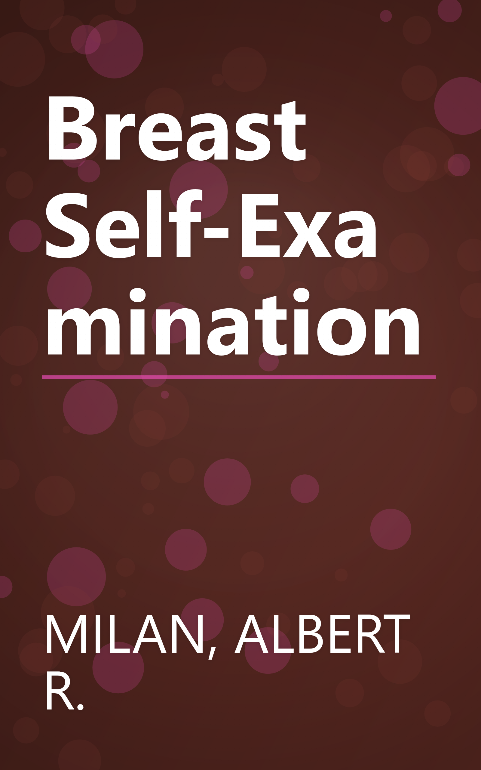 Breast Self-Examination book cover
