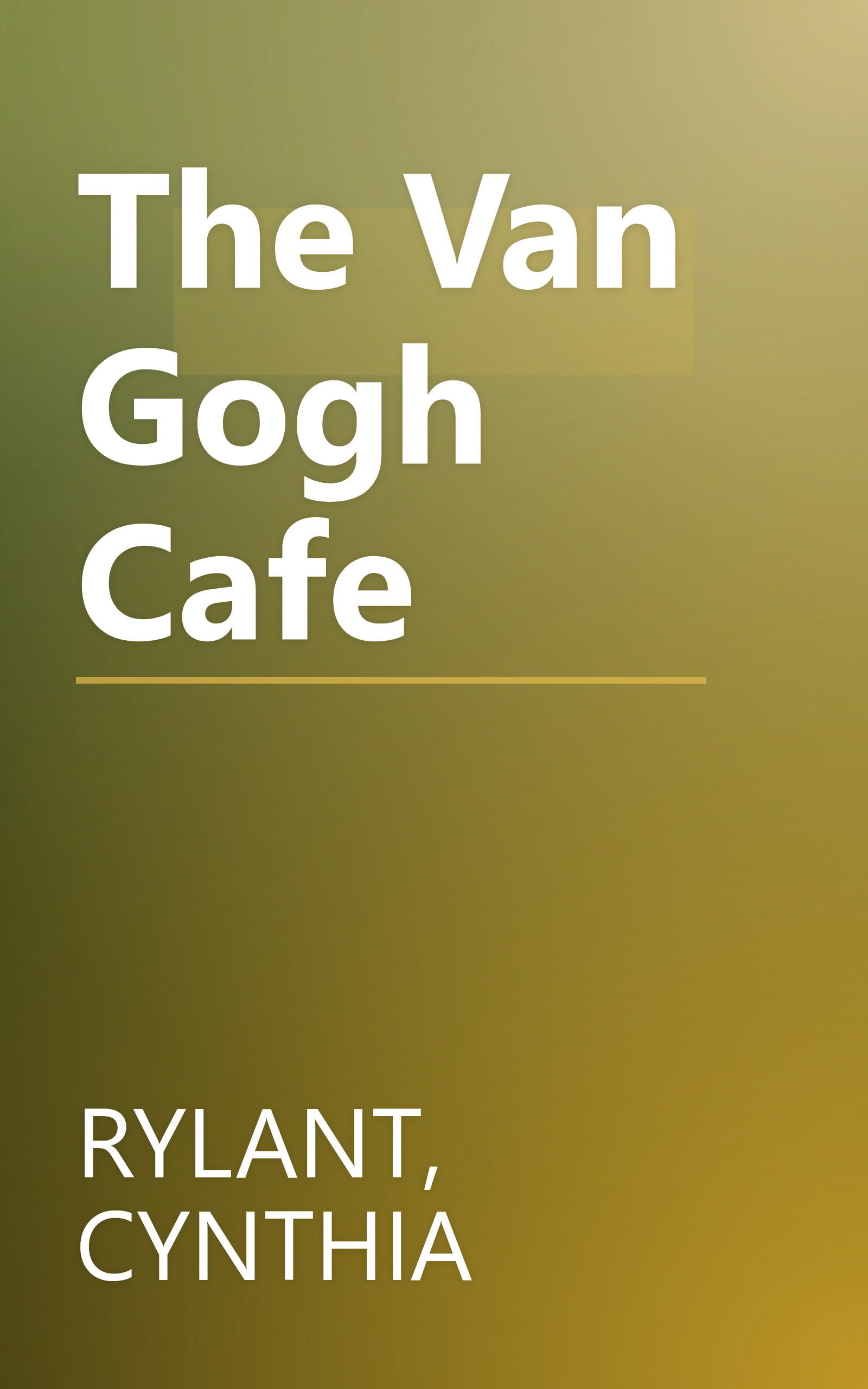 The Van Gogh Cafe book cover