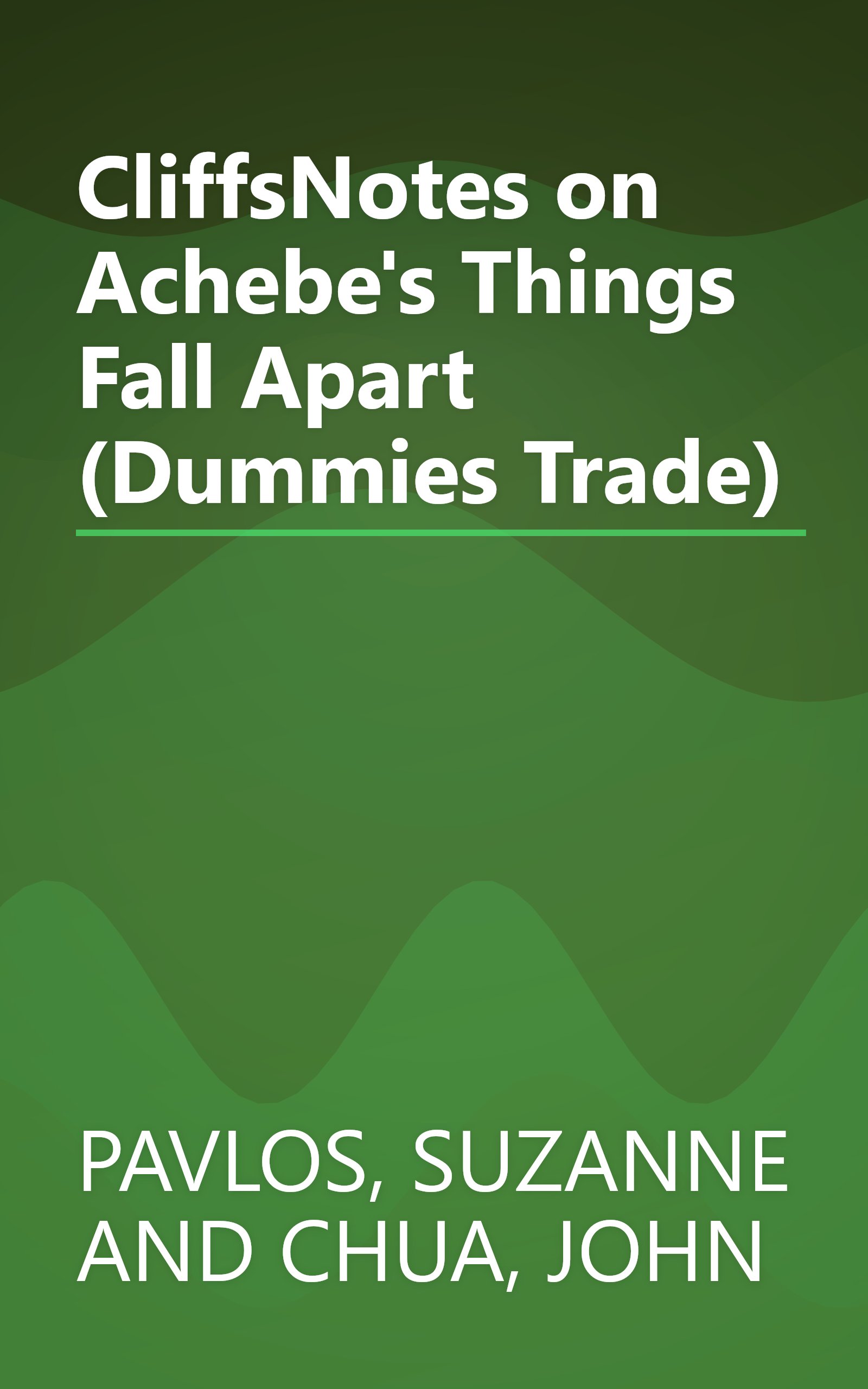 CliffsNotes on Achebe's Things Fall Apart (Dummies Trade) book cover