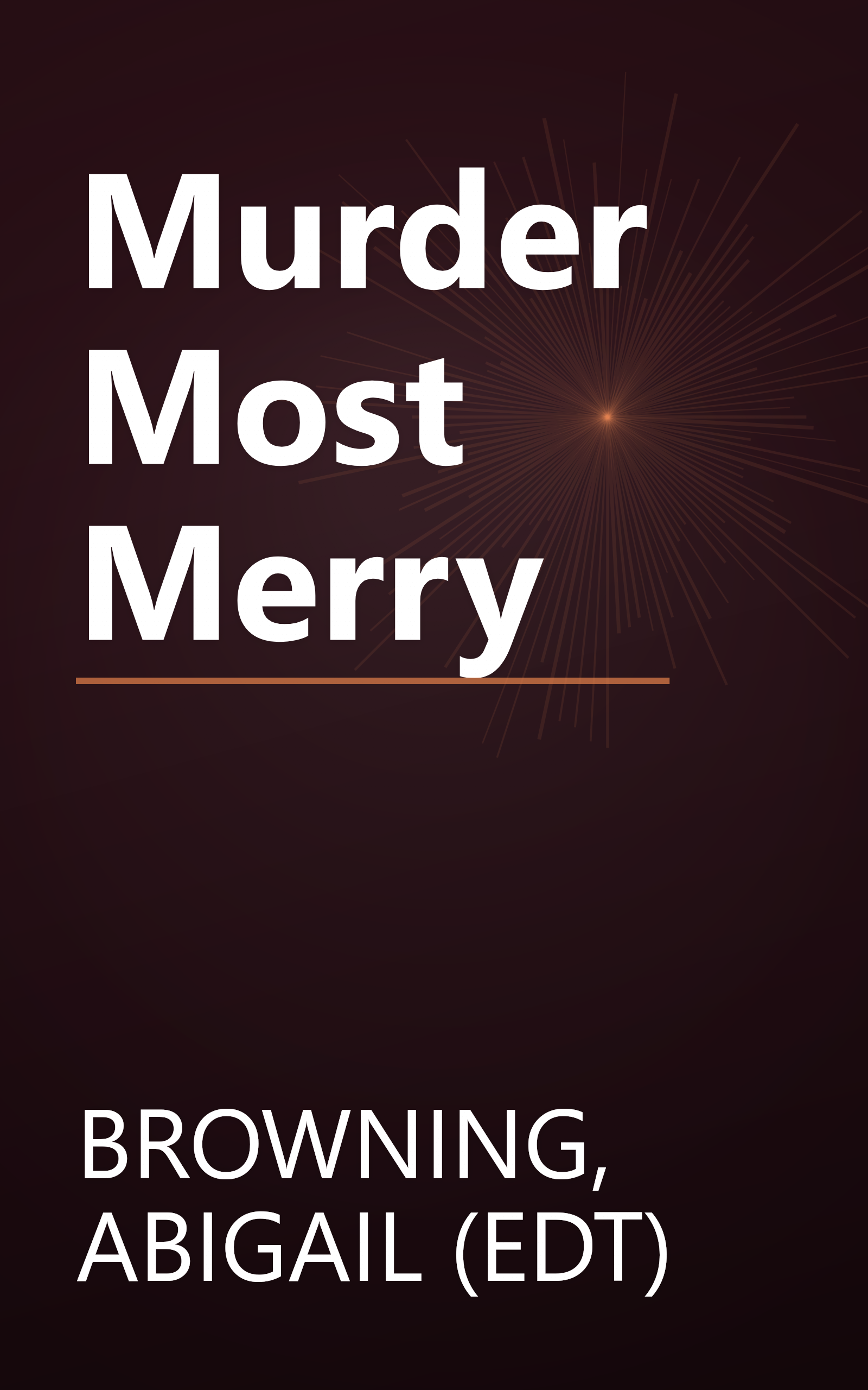 Murder Most Merry book cover