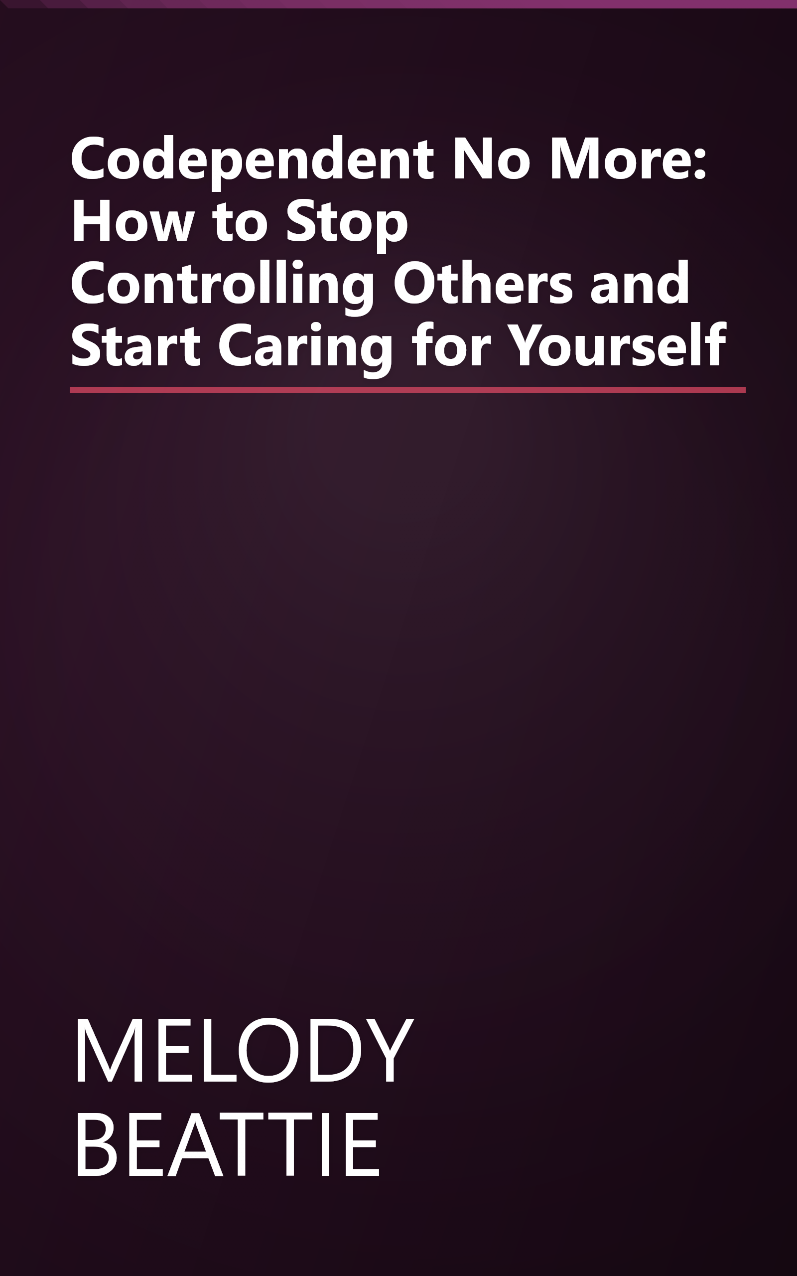 Codependent No More: How to Stop Controlling Others and Start Caring for Yourself book cover