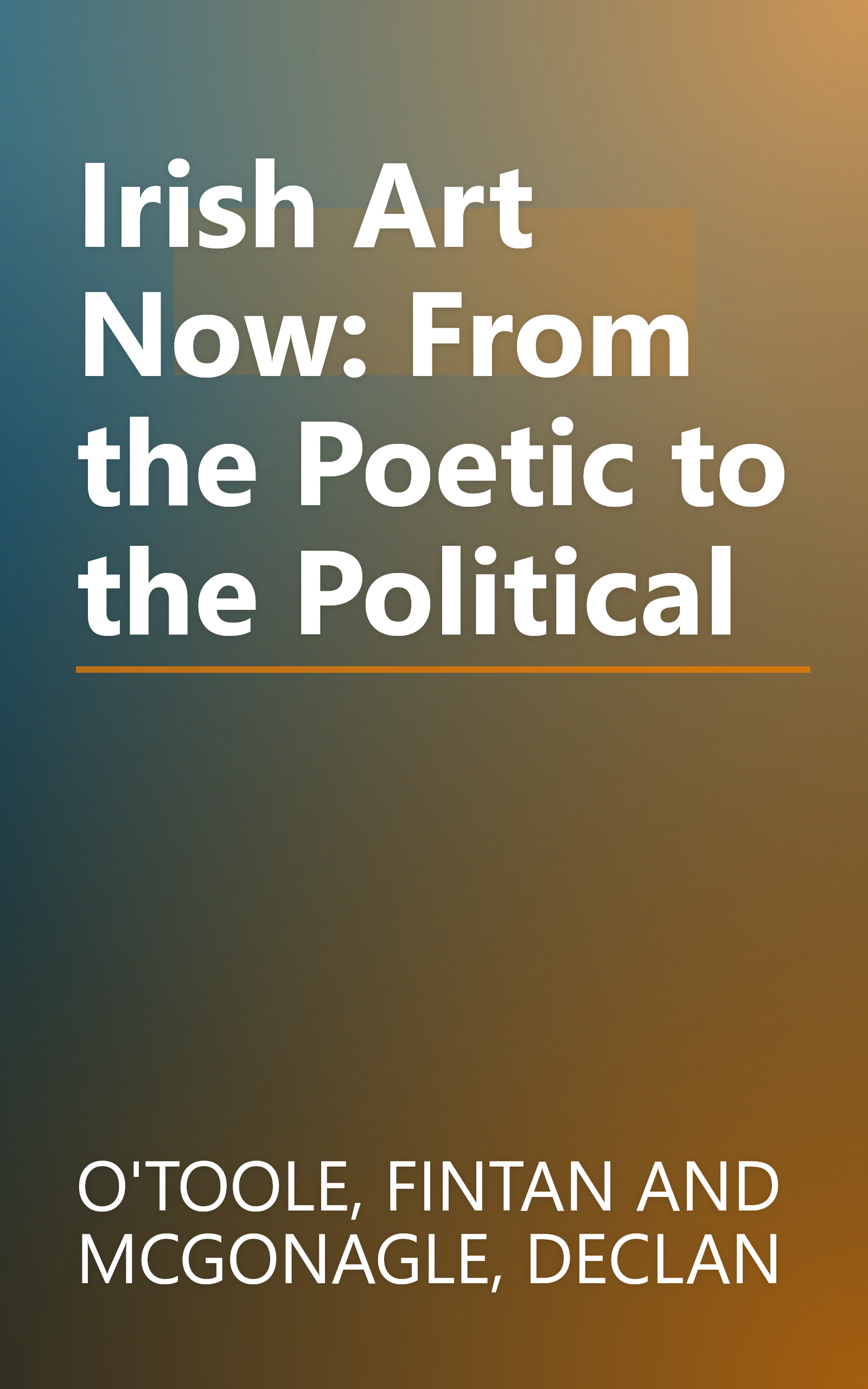 Irish Art Now: From the Poetic to the Political book cover
