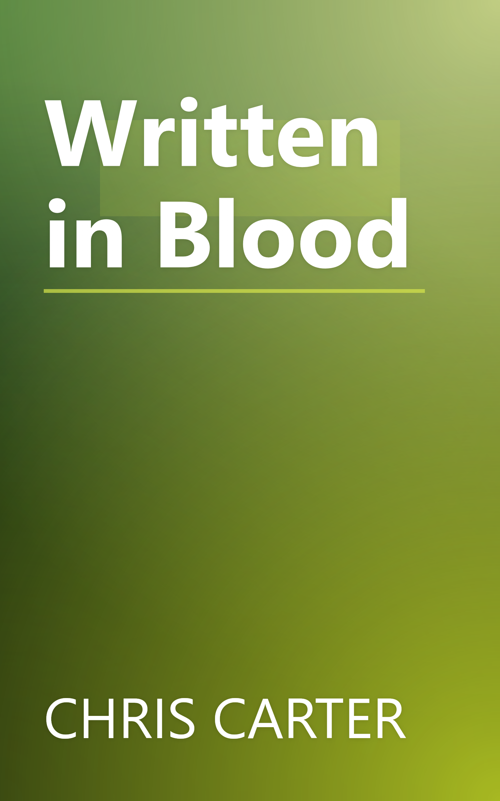 Written in Blood book cover