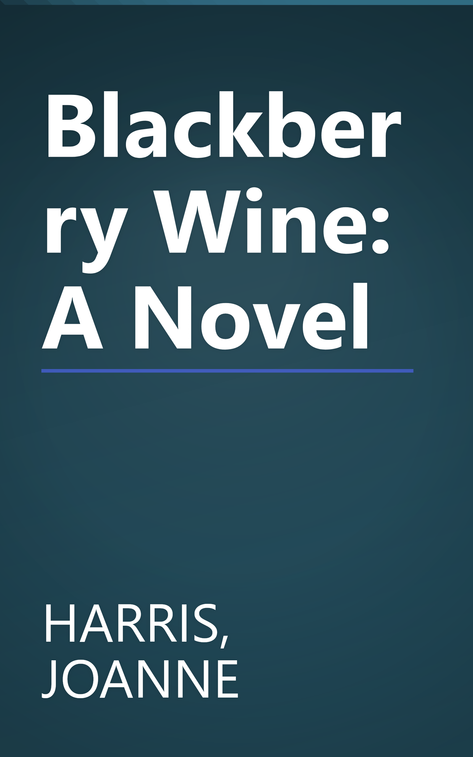 Blackberry Wine: A Novel book cover