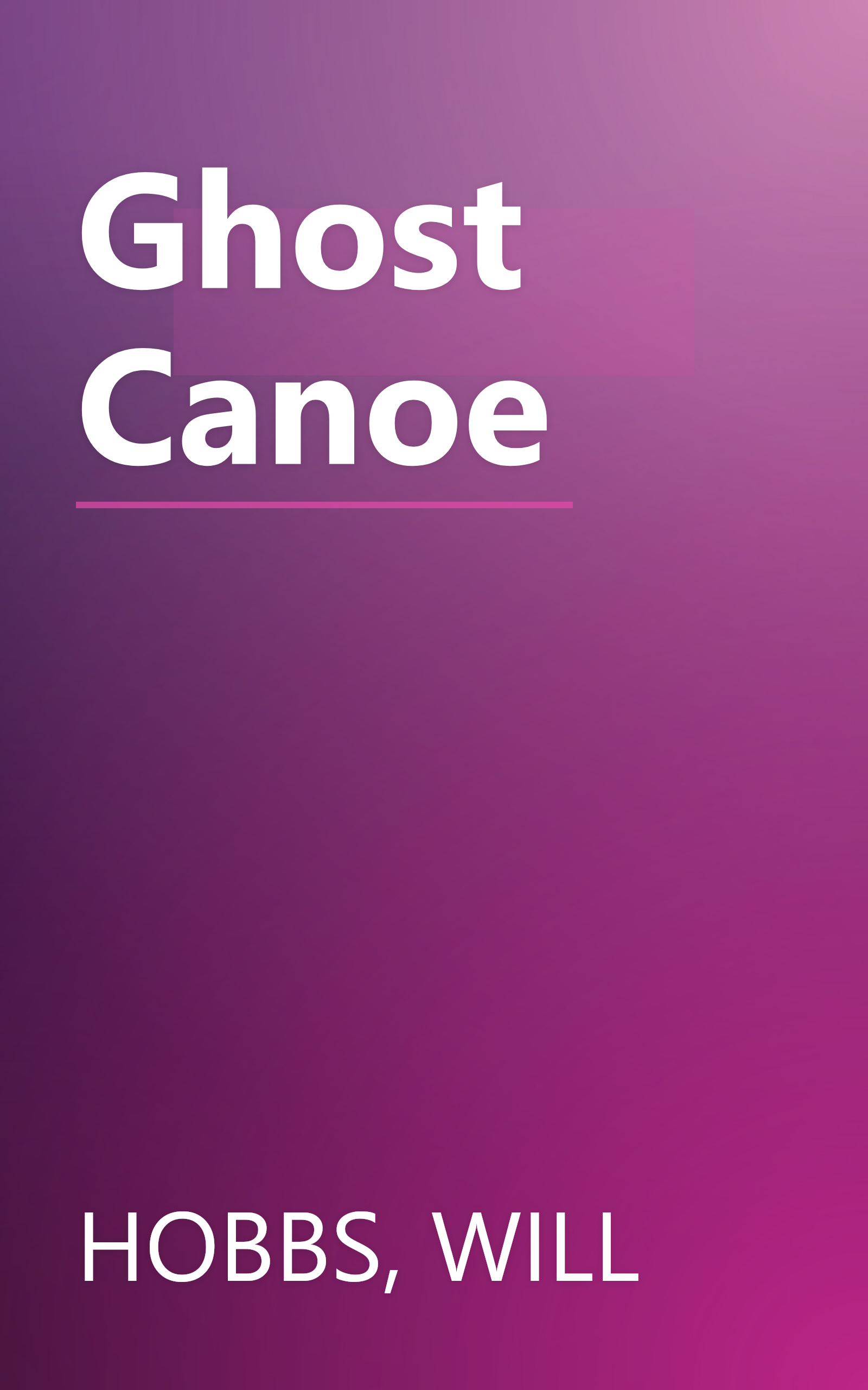 Ghost Canoe book cover