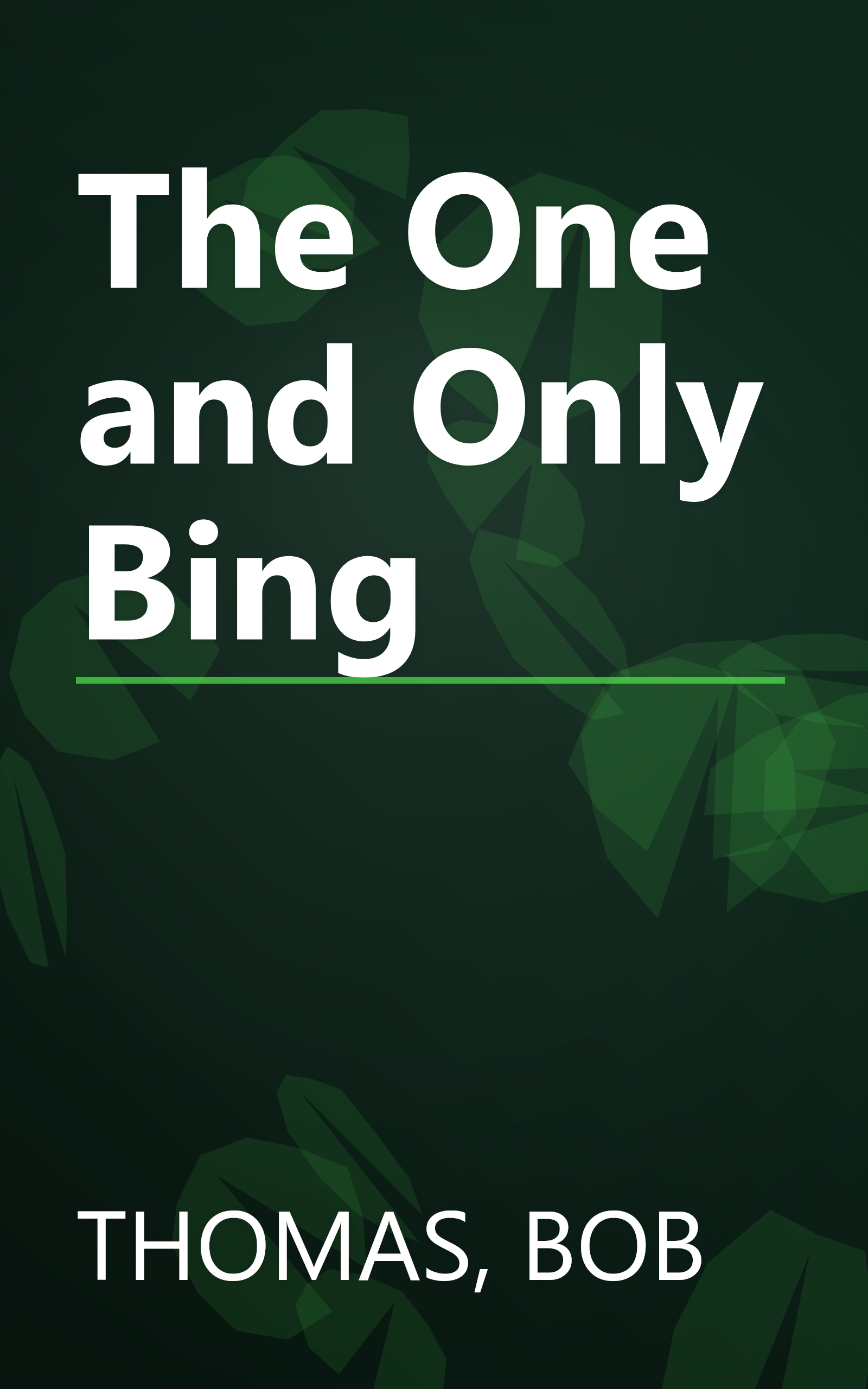 The One and Only Bing book cover