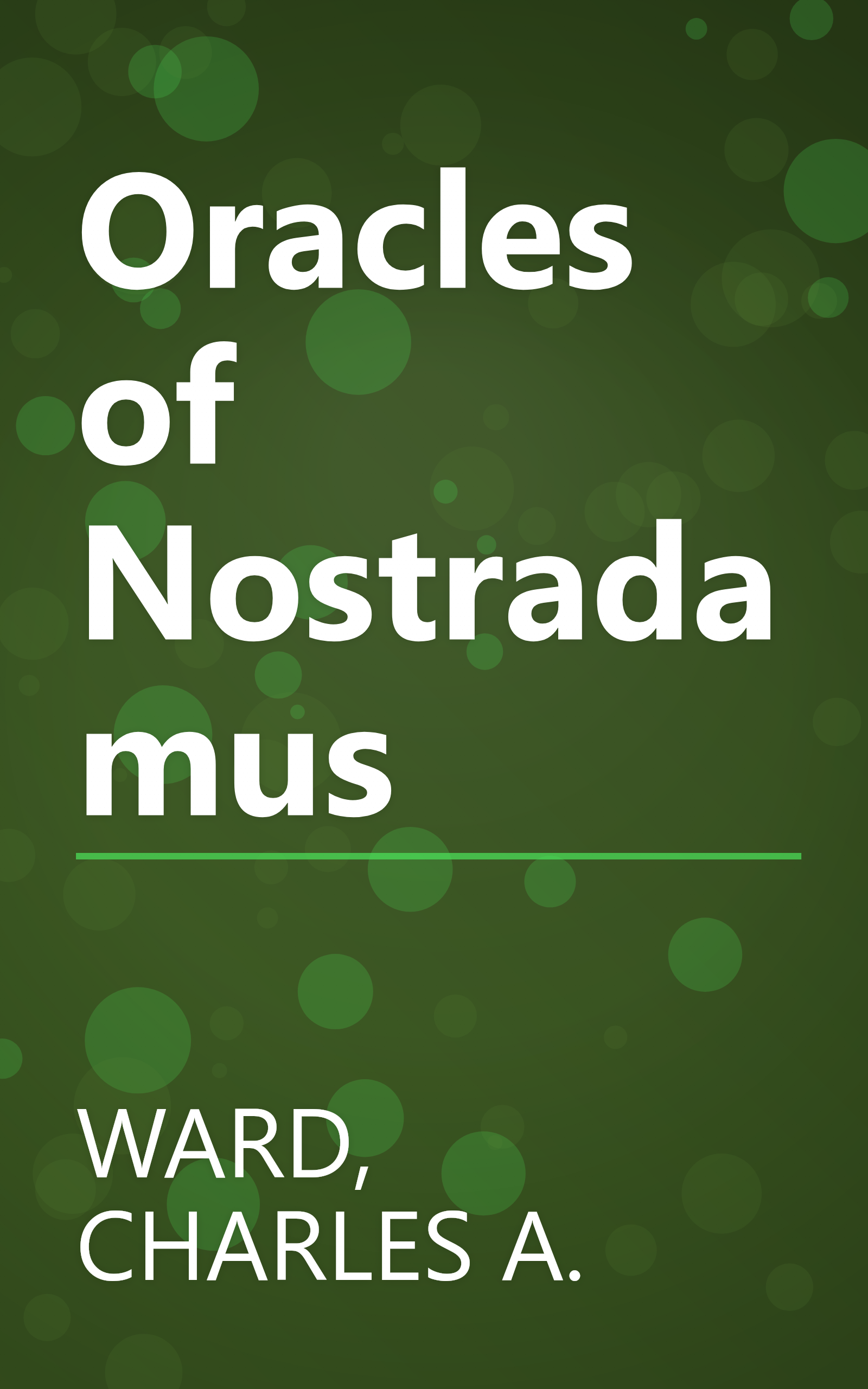 Oracles of Nostradamus book cover