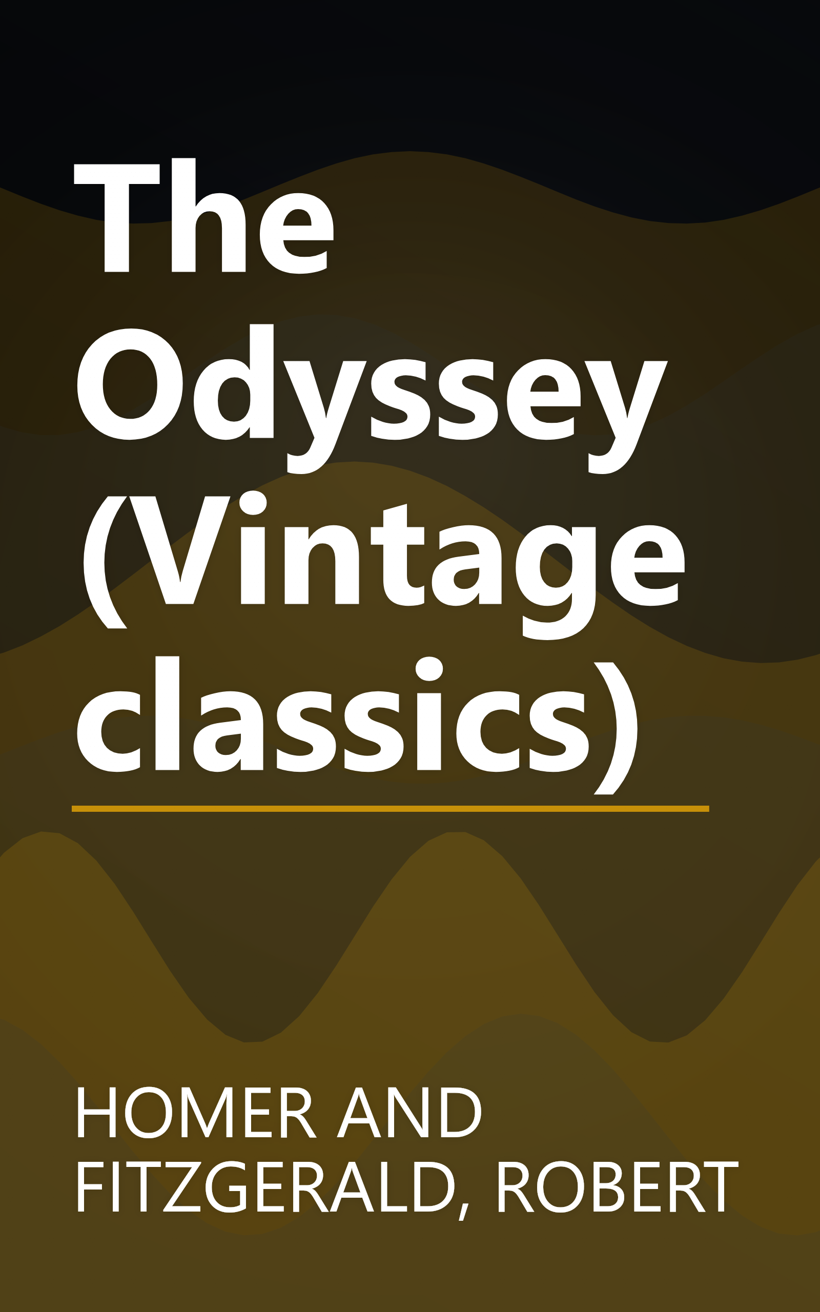 The Odyssey (Vintage classics) book cover