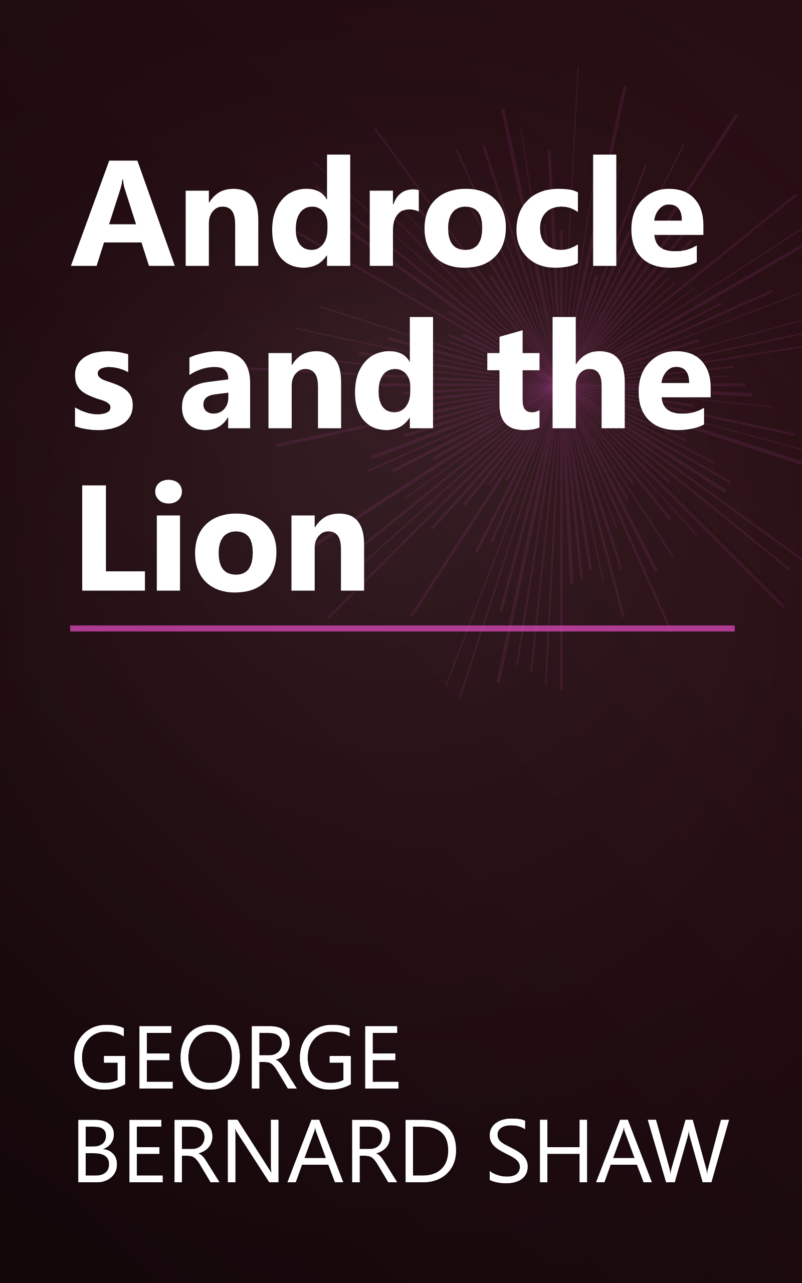 Androcles and the Lion book cover