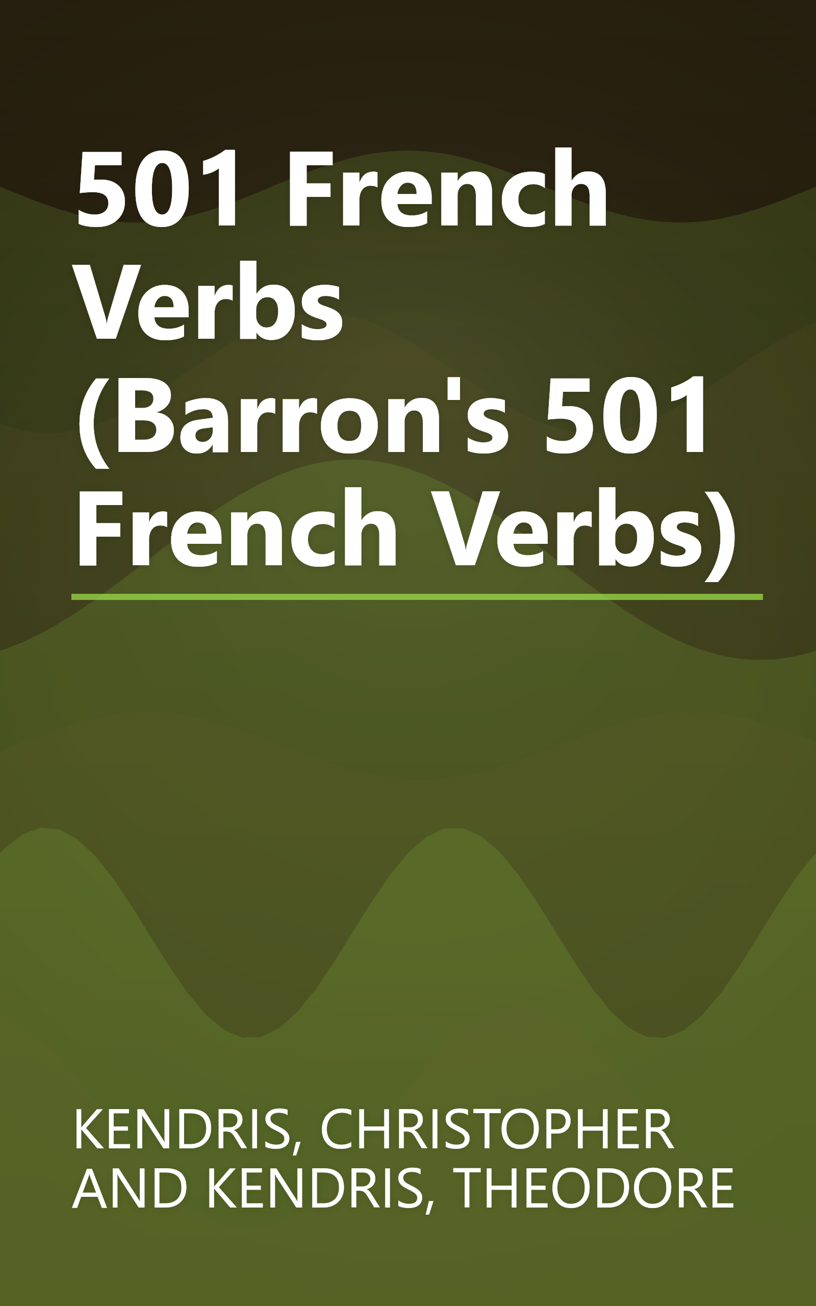 501 French Verbs (Barron's 501 French Verbs) book cover
