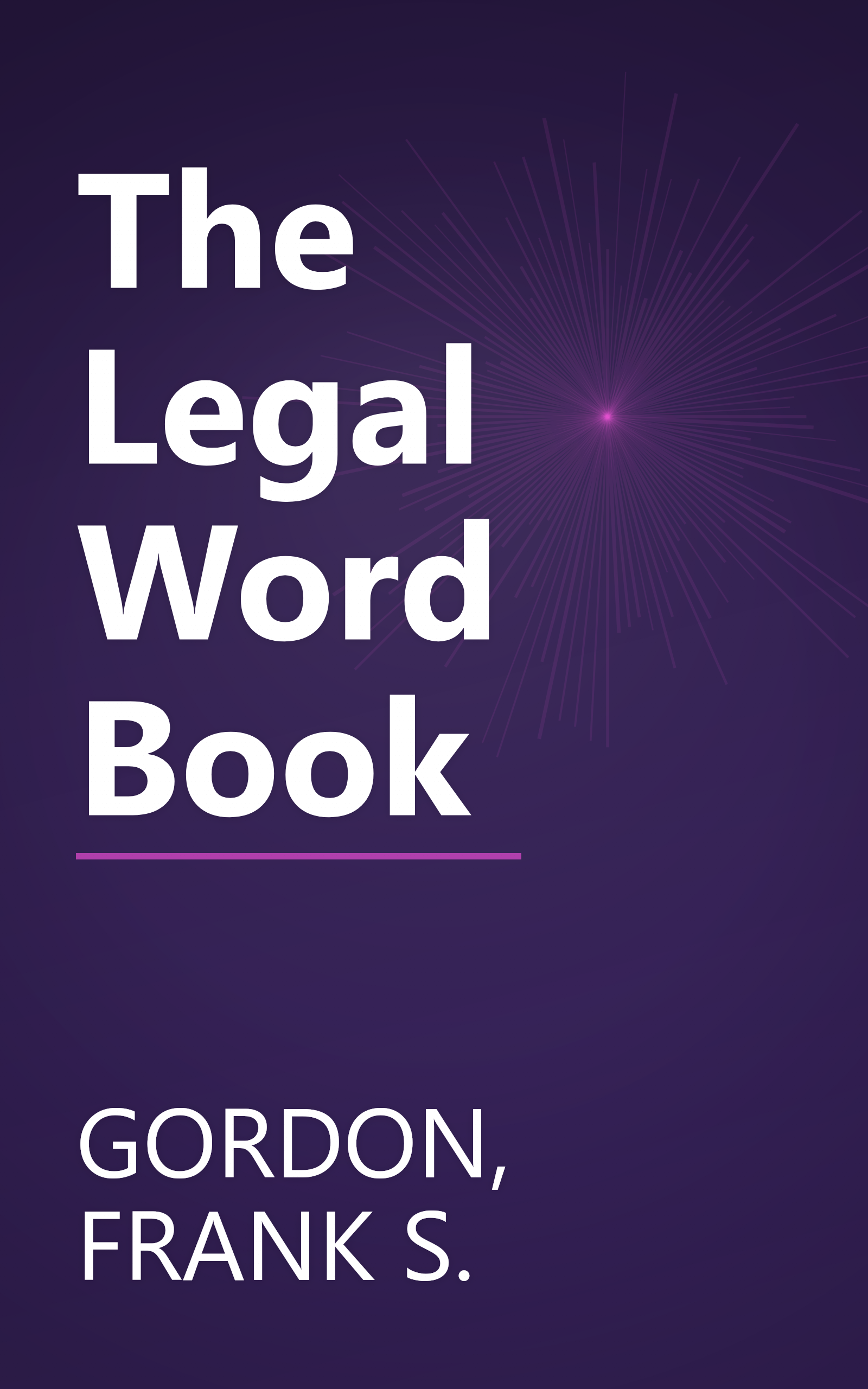 The Legal Word Book book cover