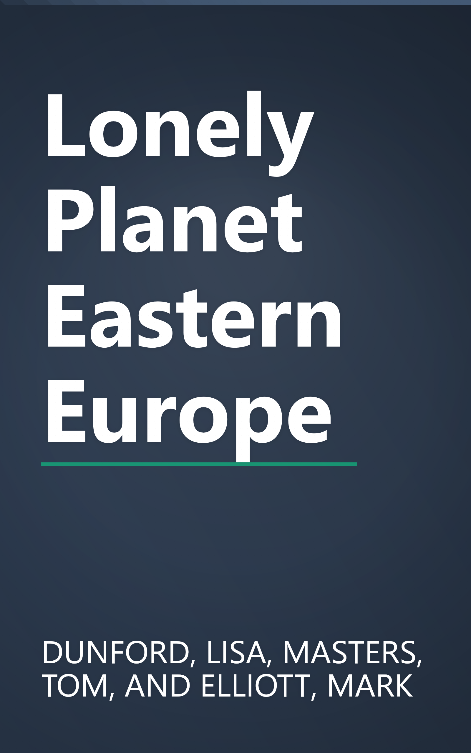 Lonely Planet Eastern Europe book cover