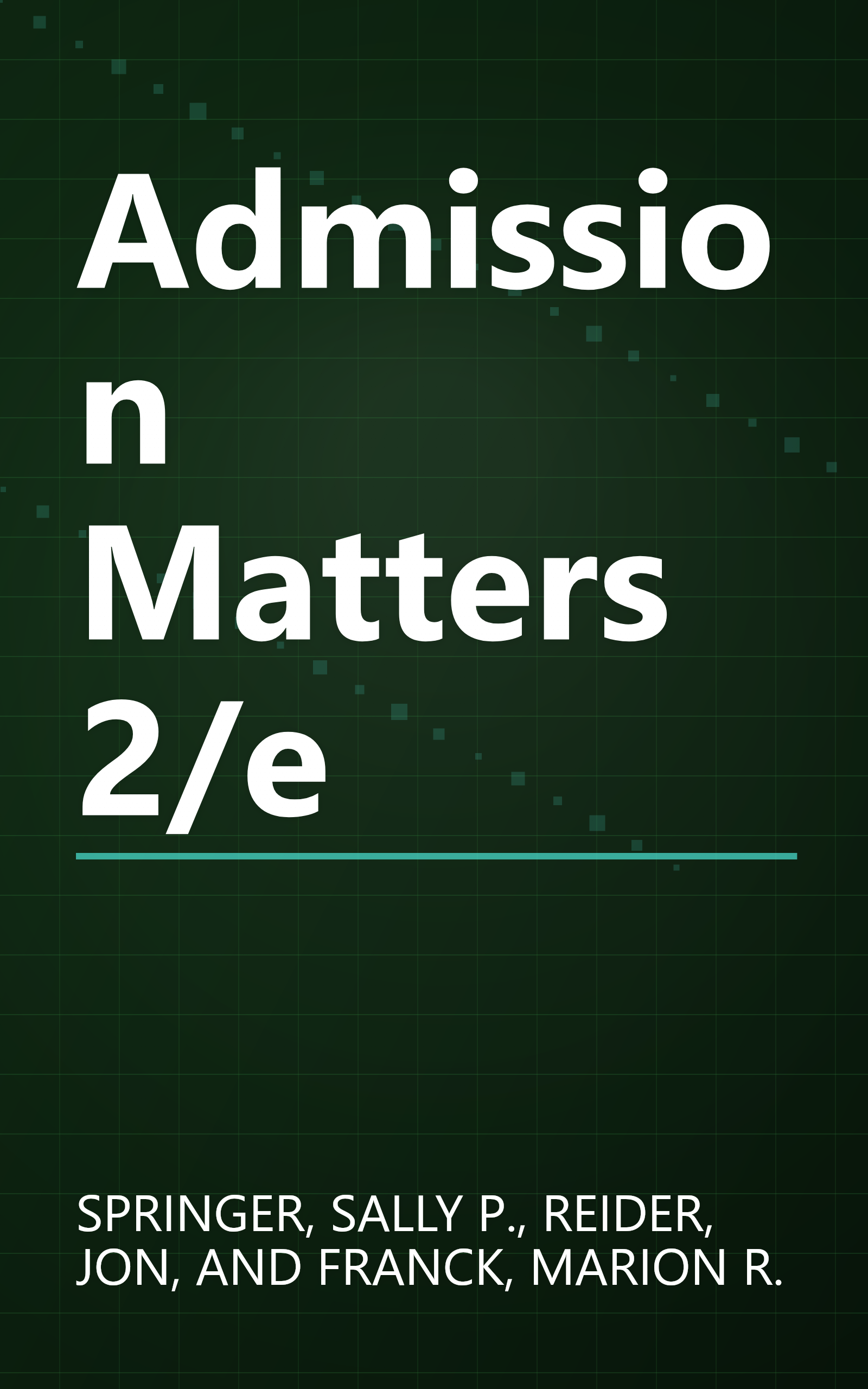 Admission Matters 2/e book cover