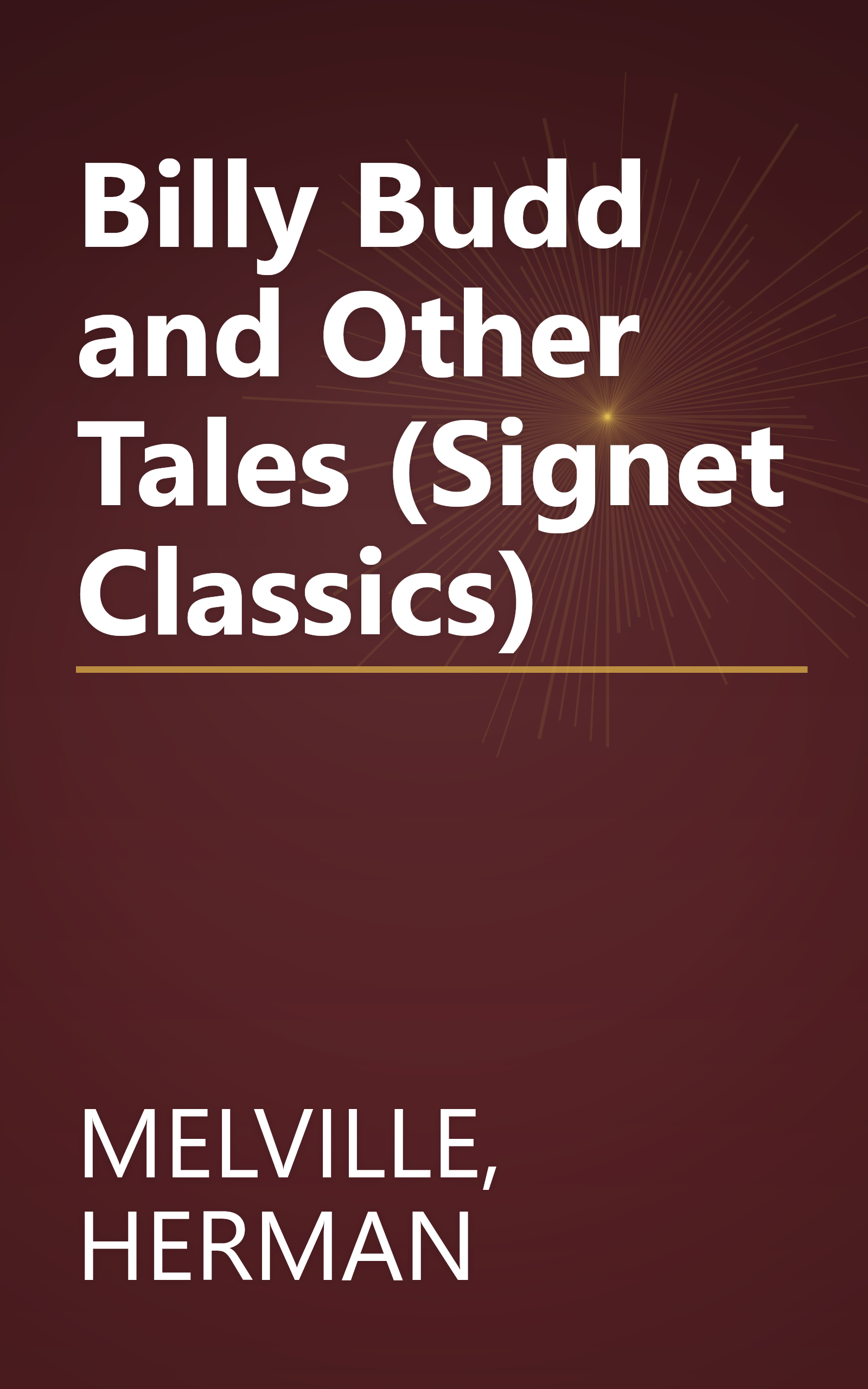 Billy Budd and Other Tales (Signet Classics) book cover